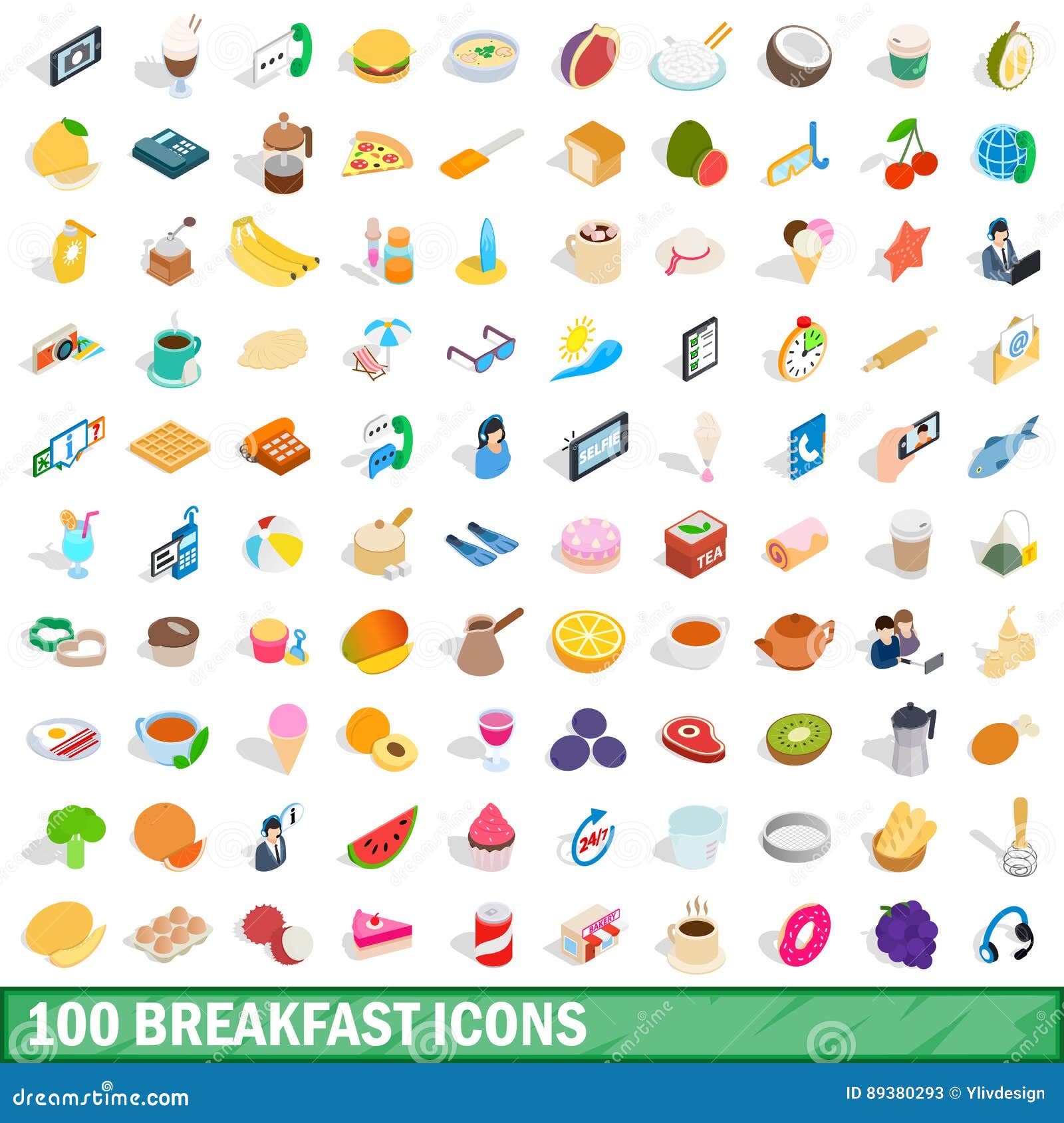 Breakfast Icons Set1 Stock Illustration | CartoonDealer.com #72474271