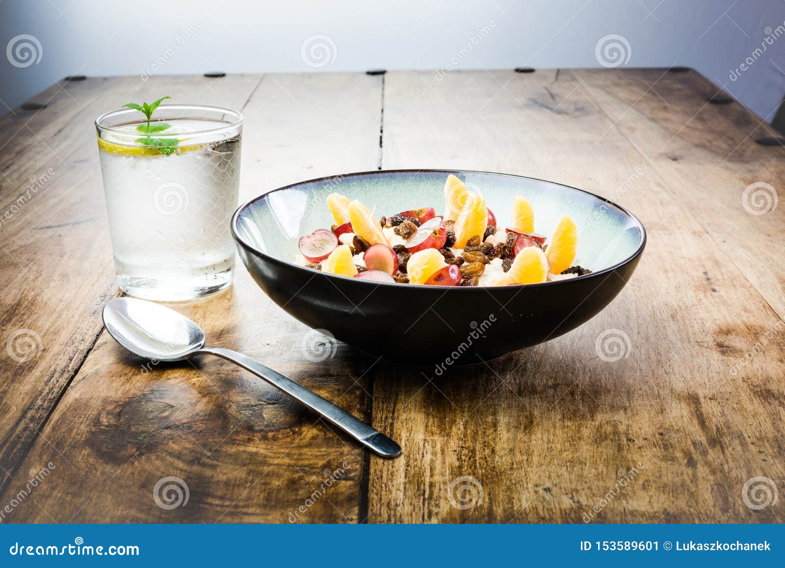 Breakfast Idea for Overweight People Stock Image - Image of blueberry ...