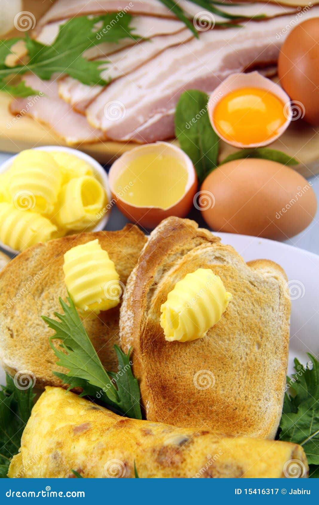 Breakfast Ingredients stock image. Image of breakfast - 15416317