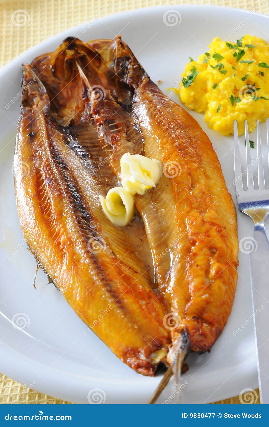 Breakfast Kippers stock image. Image of herbs, feast, dinner - 9830477