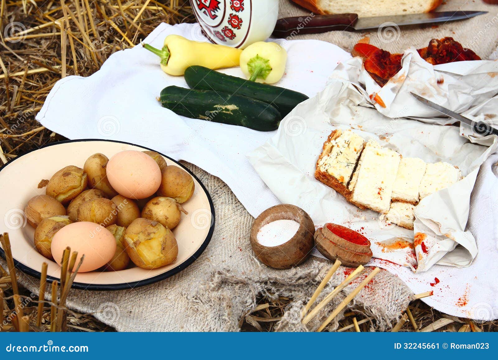 Breakfast Like in Old Times Stock Image - Image of pepper, healthy ...