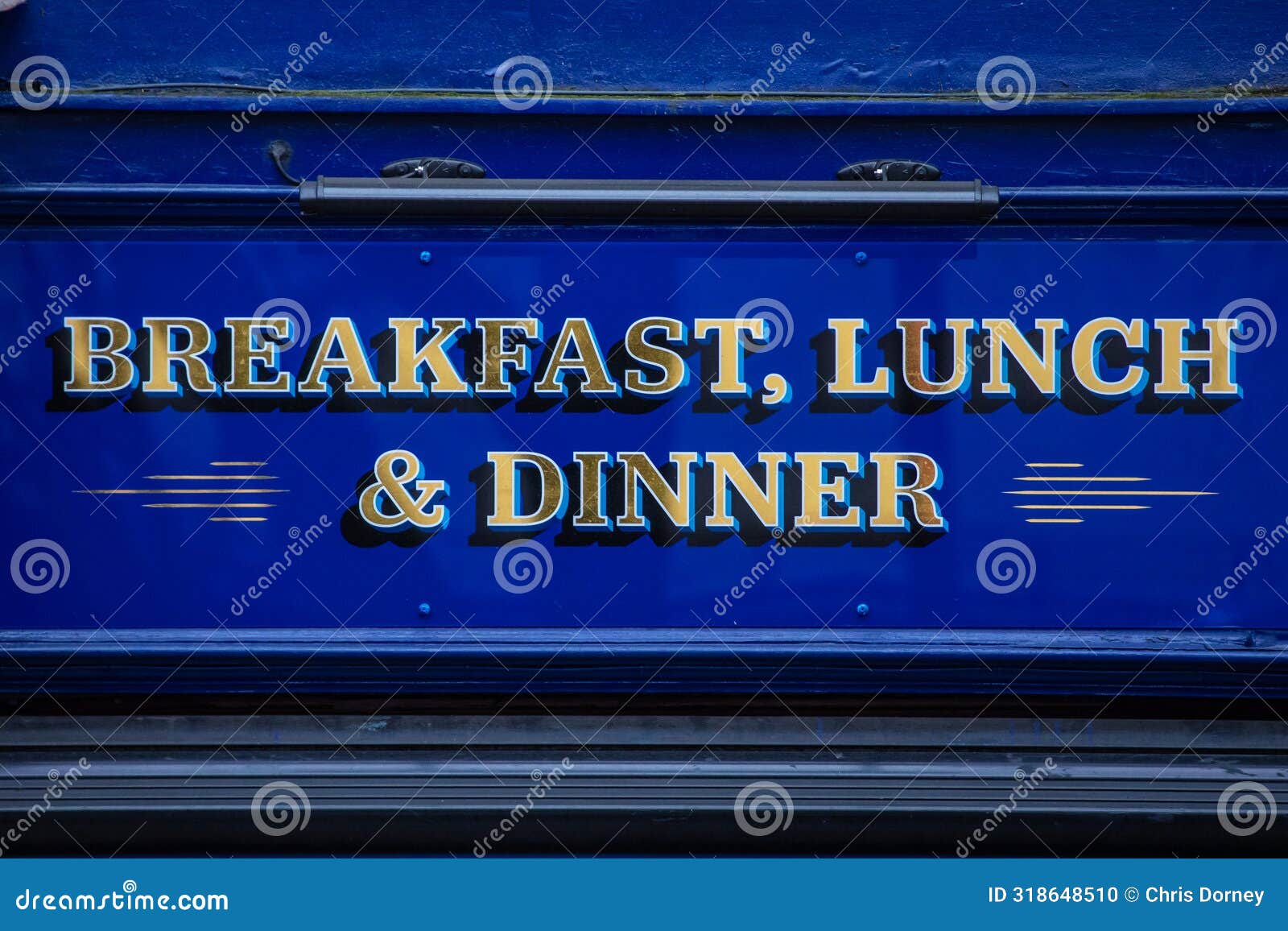 Breakfast, Lunch and Dinner Sign Stock Photo - Image of lunch, closeup ...