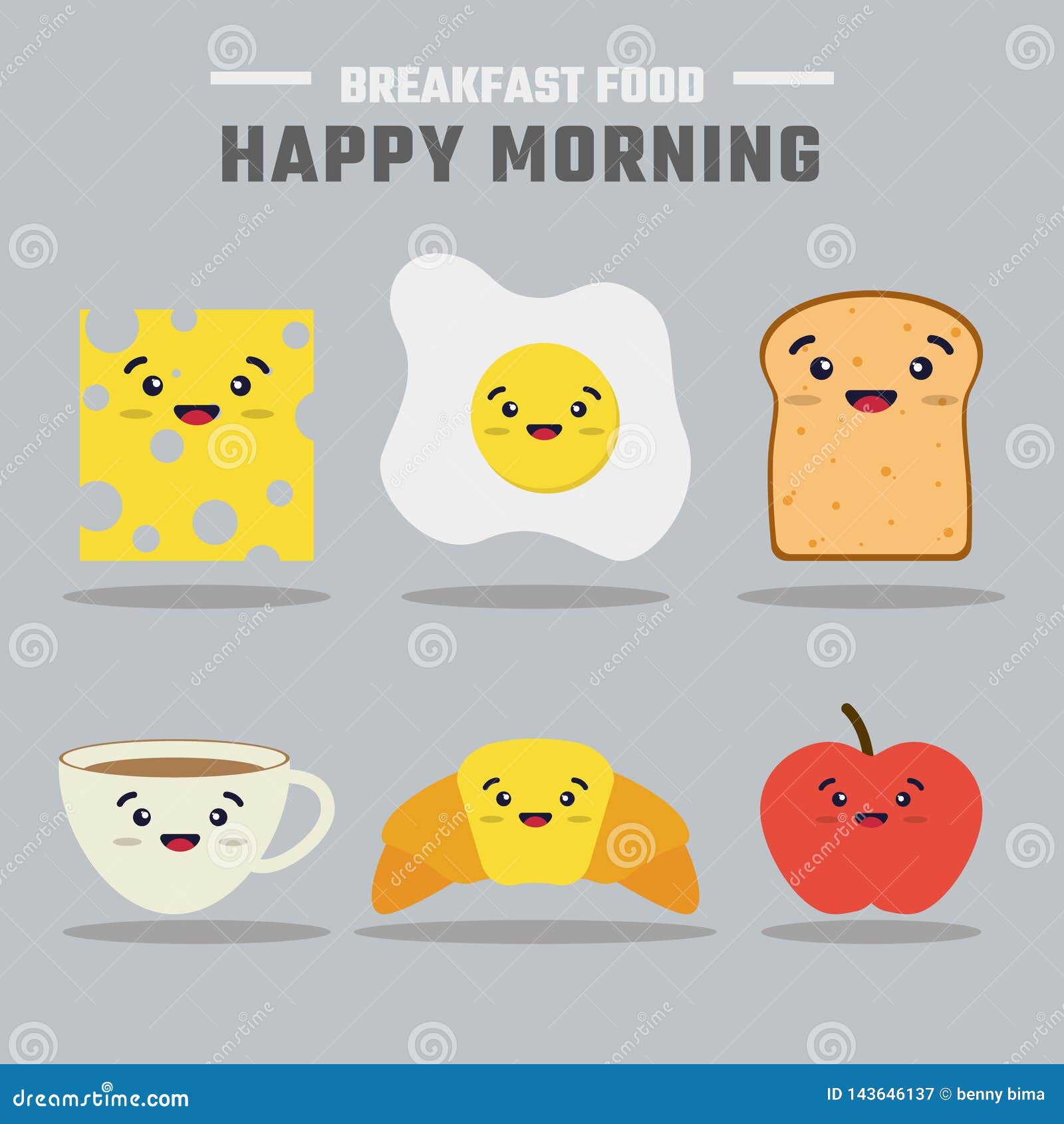 Breakfast menu flat stock vector. Illustration of flat - 143646137