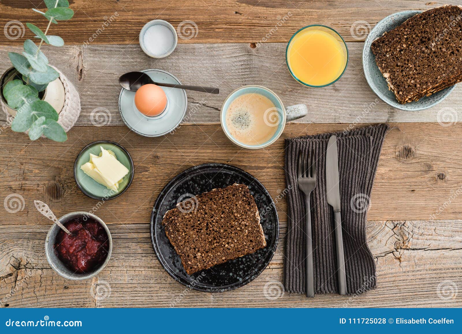 Breakfast for one stock photo. Image of healthy, plate - 111725028