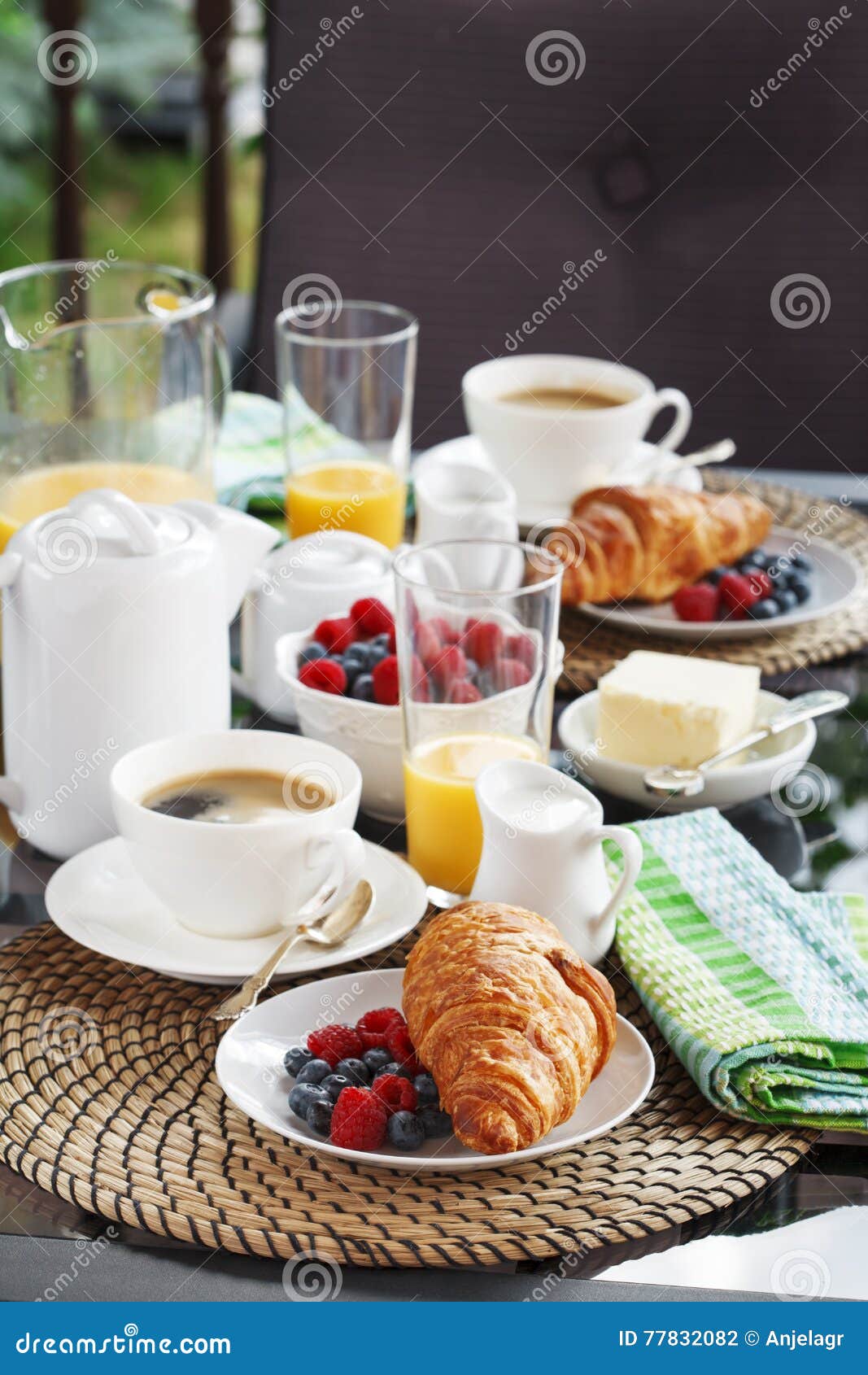 Breakfast on the Open Terrace Stock Photo - Image of cosy, house: 77832082