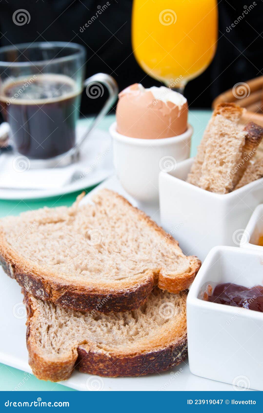 Breakfast with orange stock image. Image of toast, french - 23919047