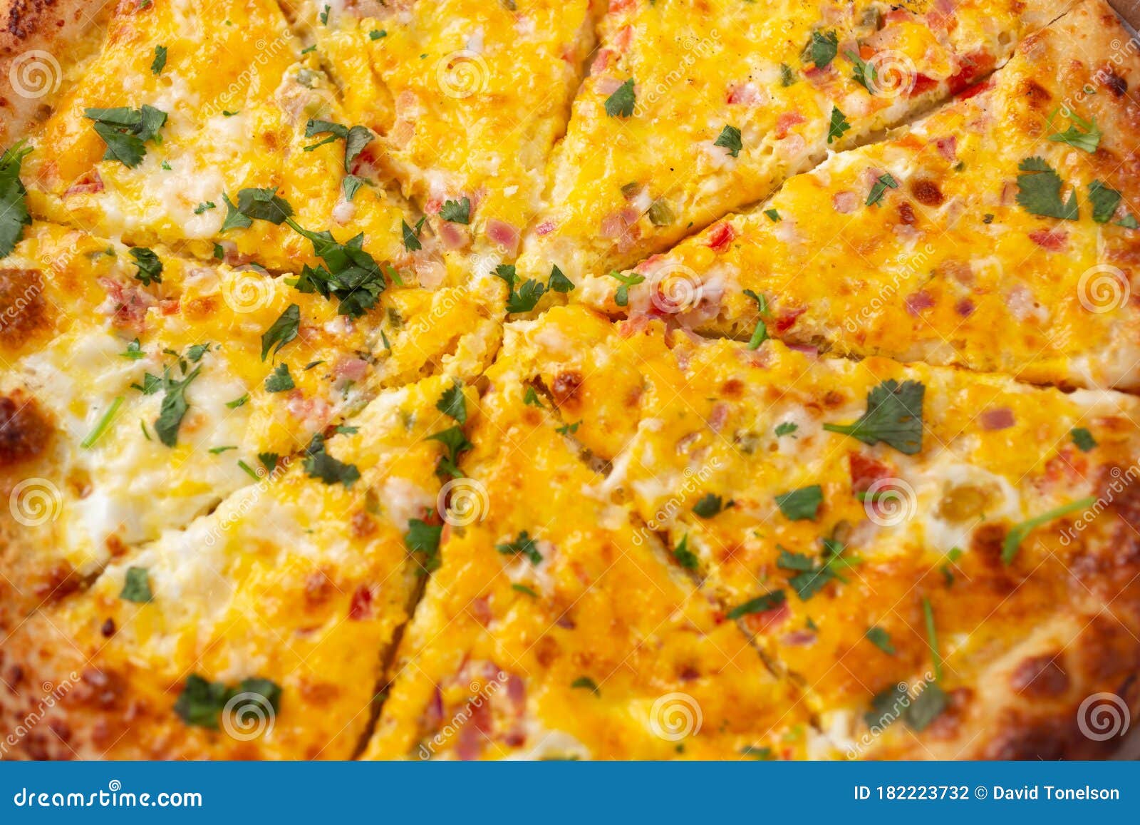 Breakfast pizza bg stock photo. Image of merchandise - 182223732