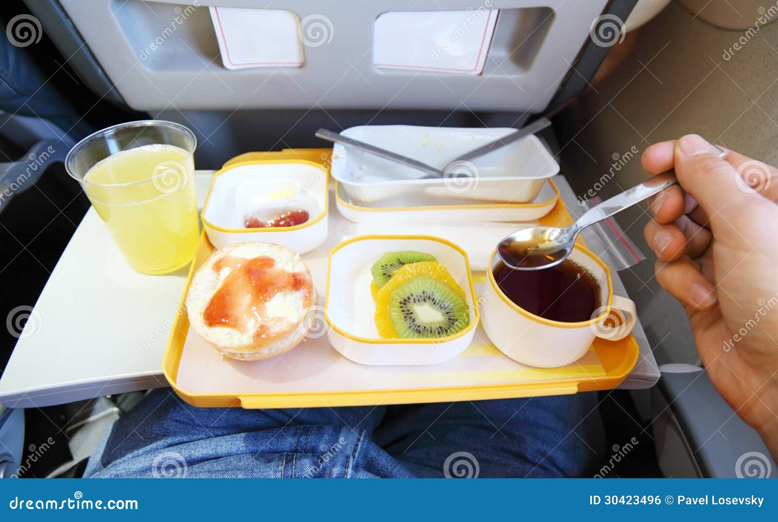 Breakfast in plane stock photo. Image of flying, eating - 30423496
