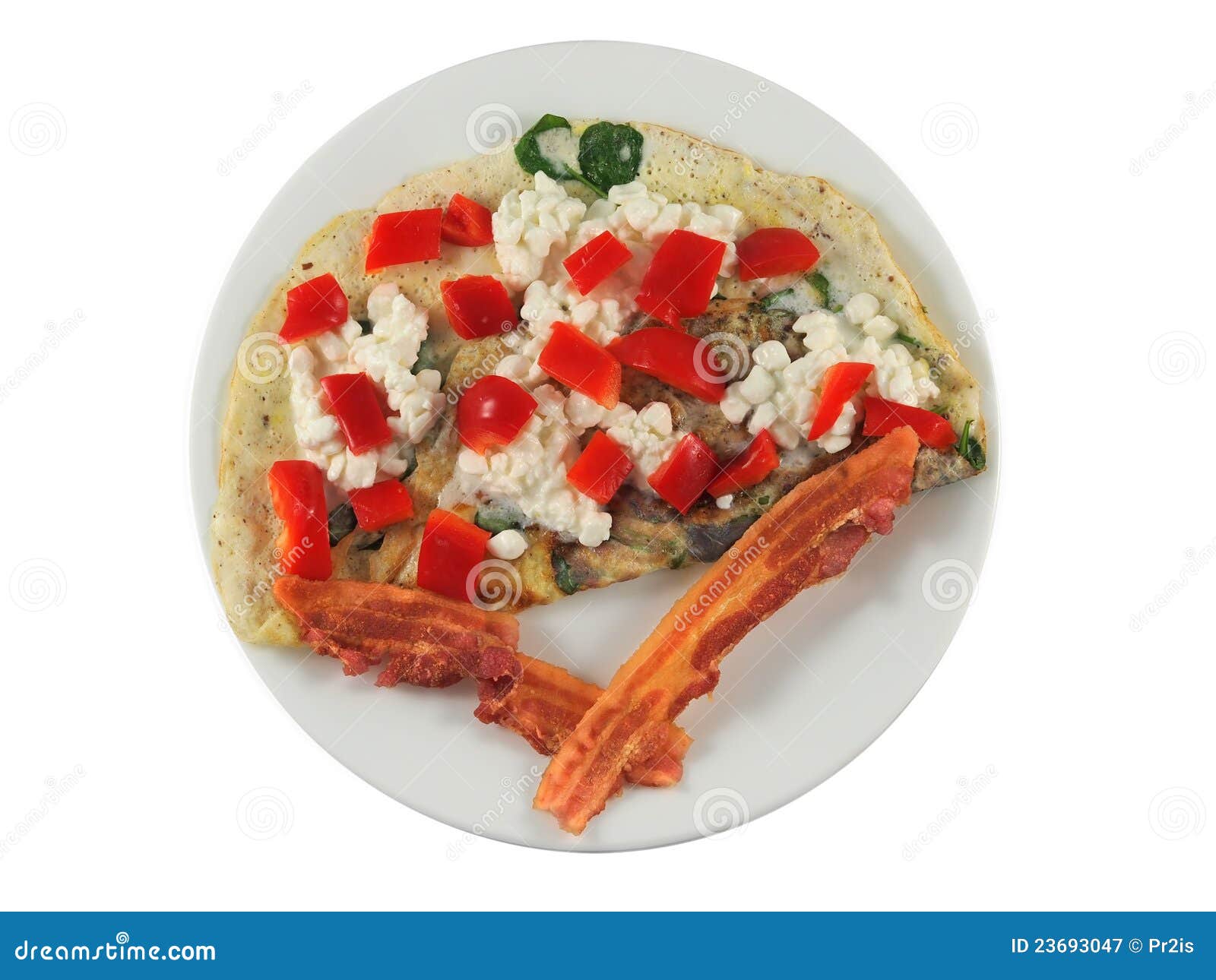 Breakfast plate stock image. Image of cottage, healthy - 23693047