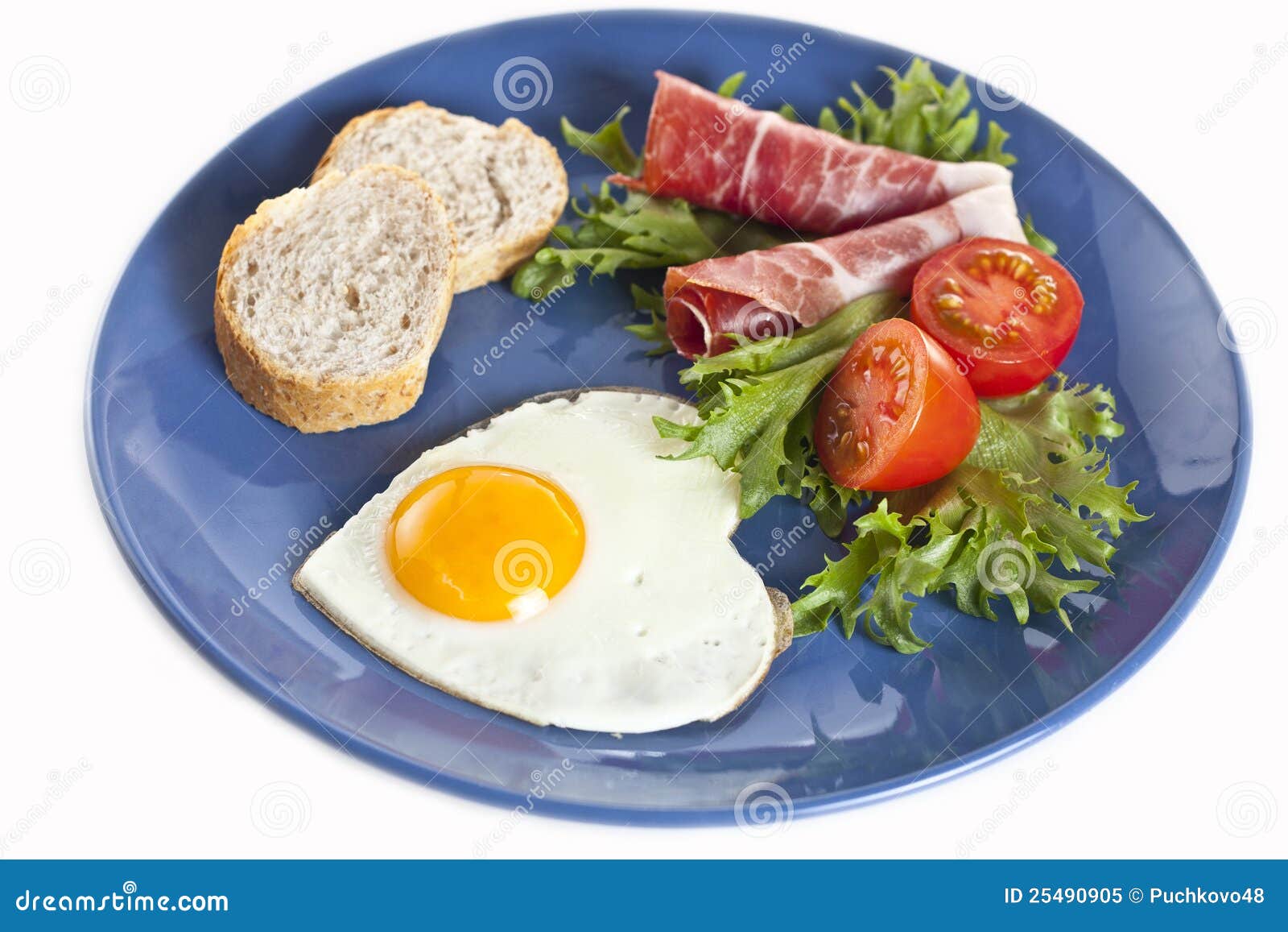 Breakfast plate stock image. Image of isolated, fresh - 25490905