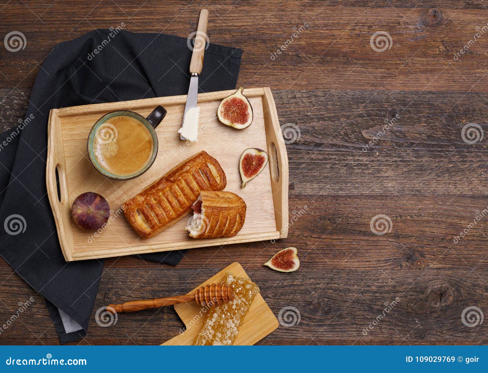 Breakfast plate from above stock image. Image of sweet - 109029769