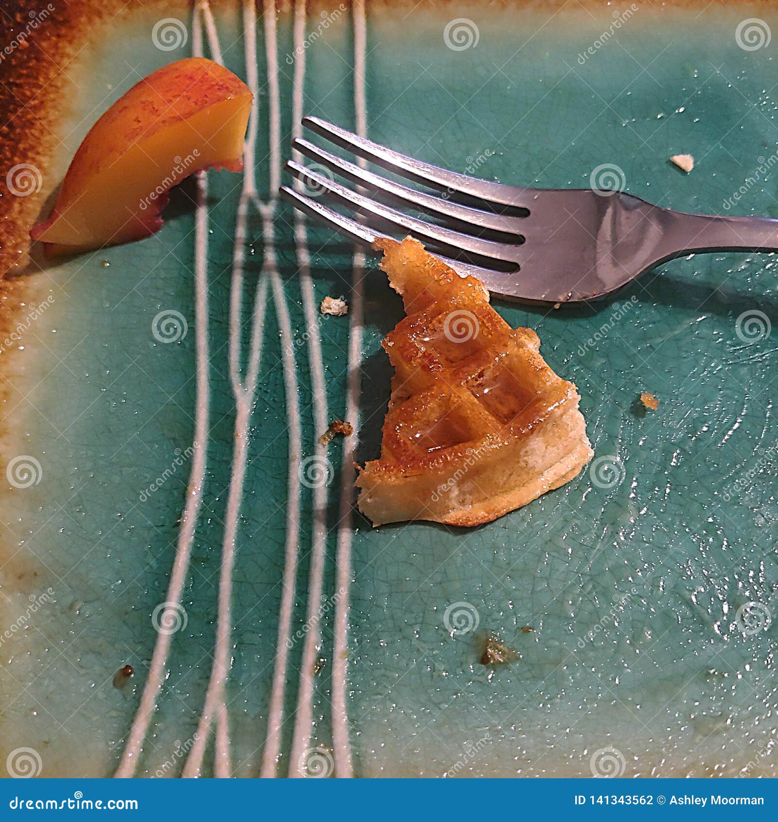 Breakfast plate stock photo. Image of fork, meals, waffle - 141343562