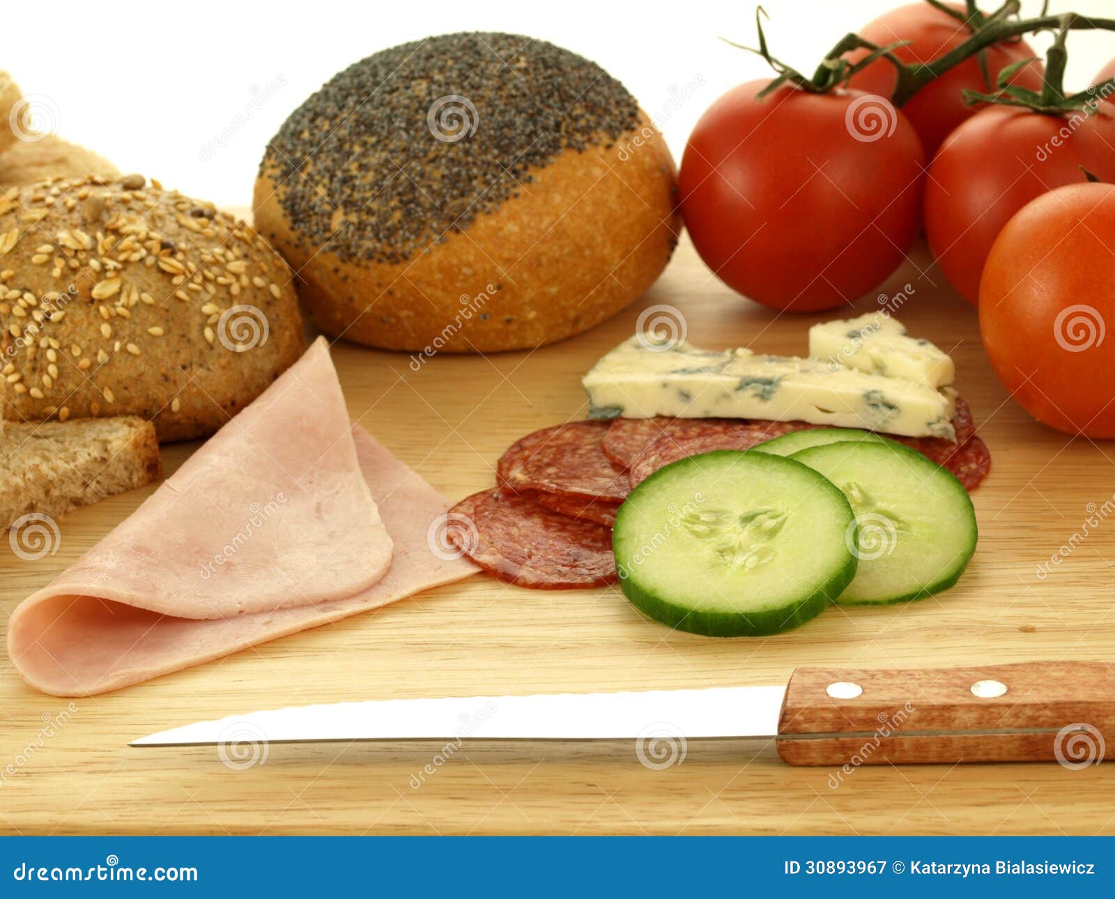 Breakfast preparation stock image. Image of roll, preparation - 30893967