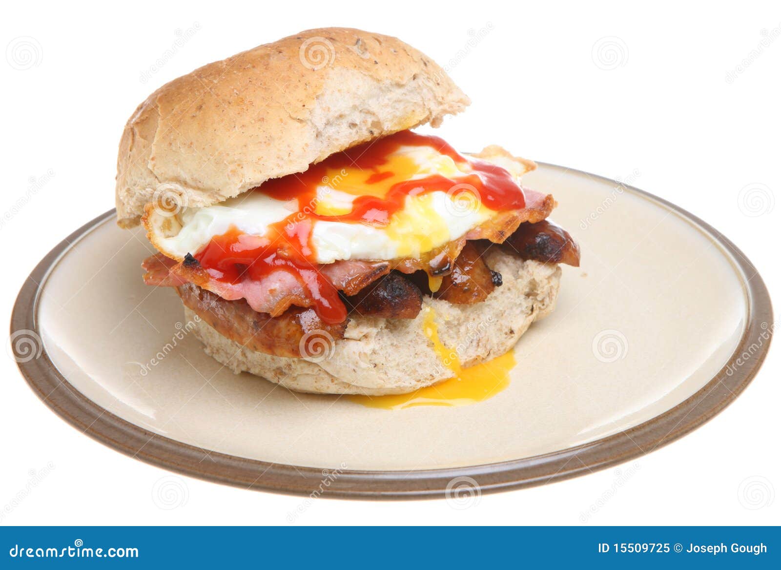 Breakfast Roll stock image. Image of snack, horizontal - 15509725