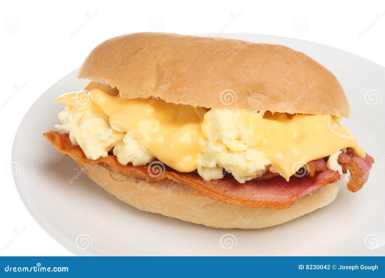 Breakfast Roll stock photo. Image of morning, meal, scrambled - 8230042