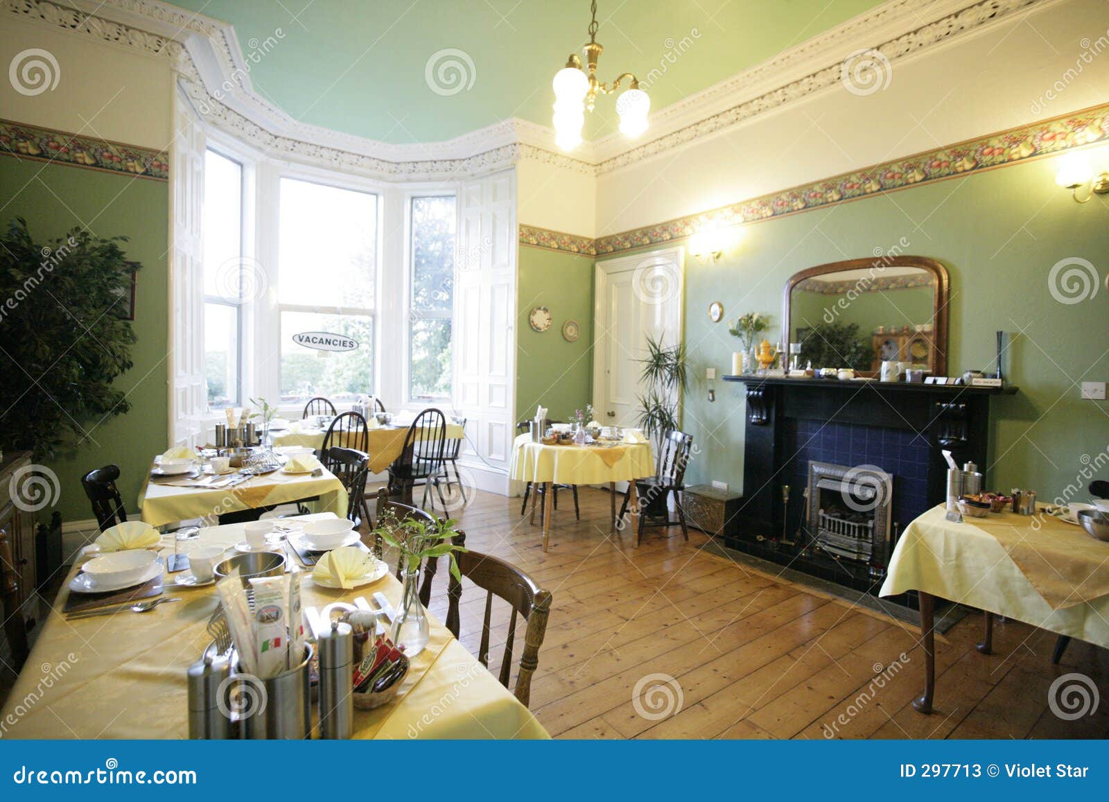 Breakfast room stock image. Image of chairs, tables, cloths - 297713