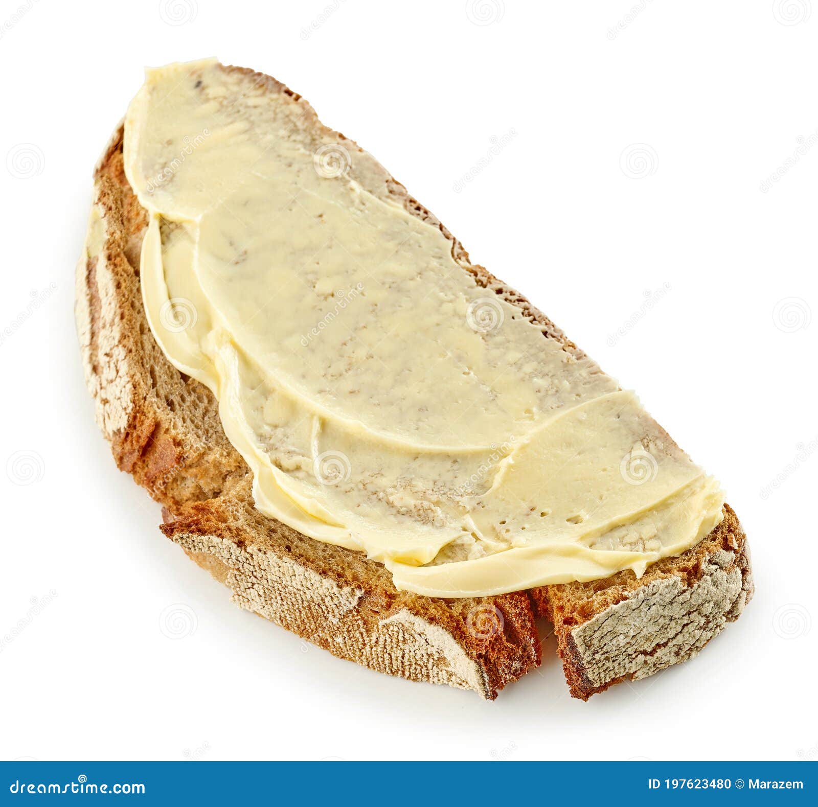 Breakfast Sandwich with Butter Stock Photo - Image of bread, buttered ...