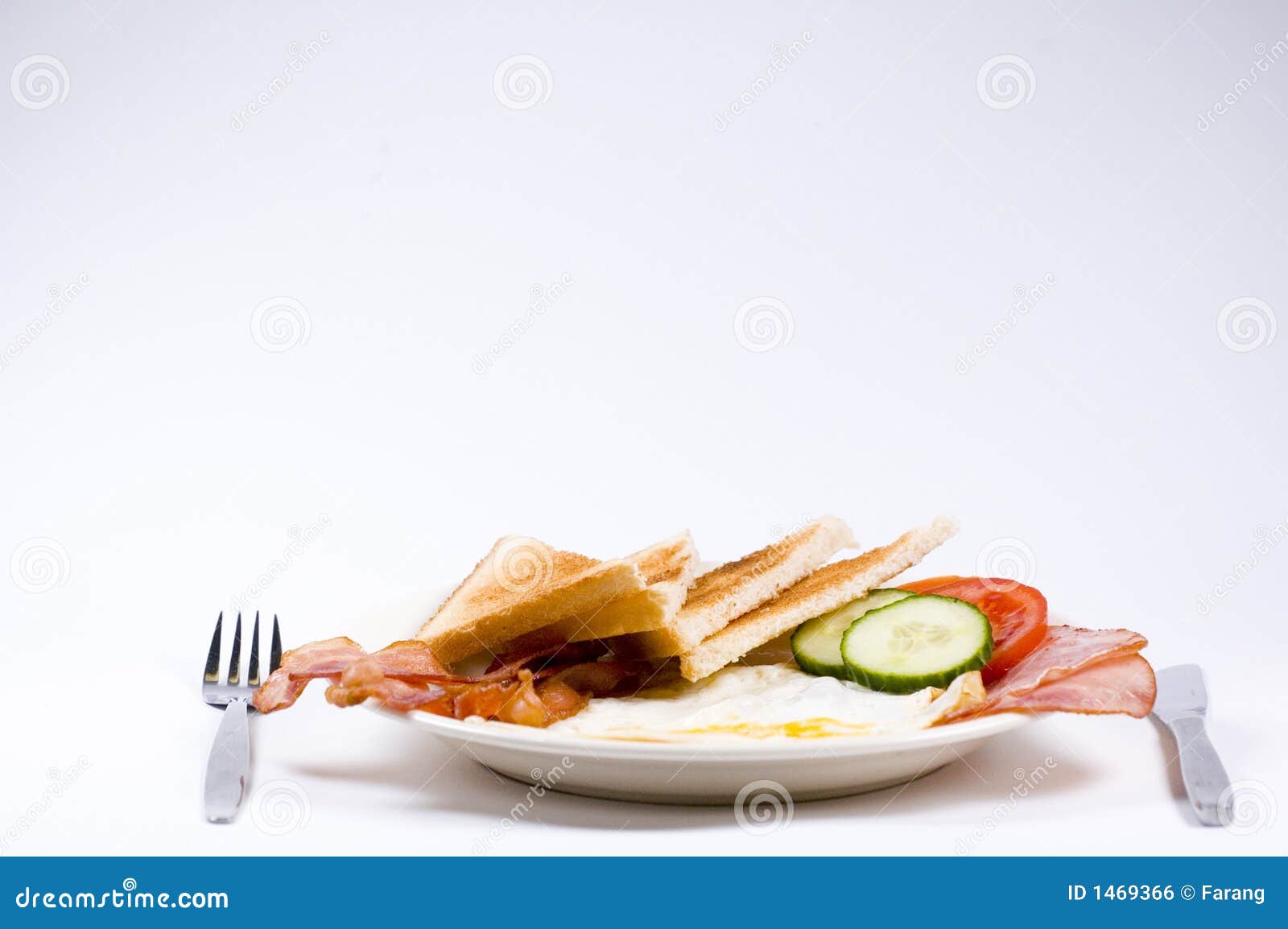 Breakfast is served stock photo. Image of chef, cholesterol - 1469366