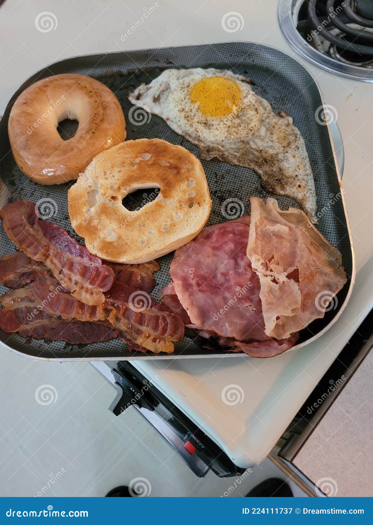 Breakfast is Served Hot and Ready Stock Image - Image of ready ...