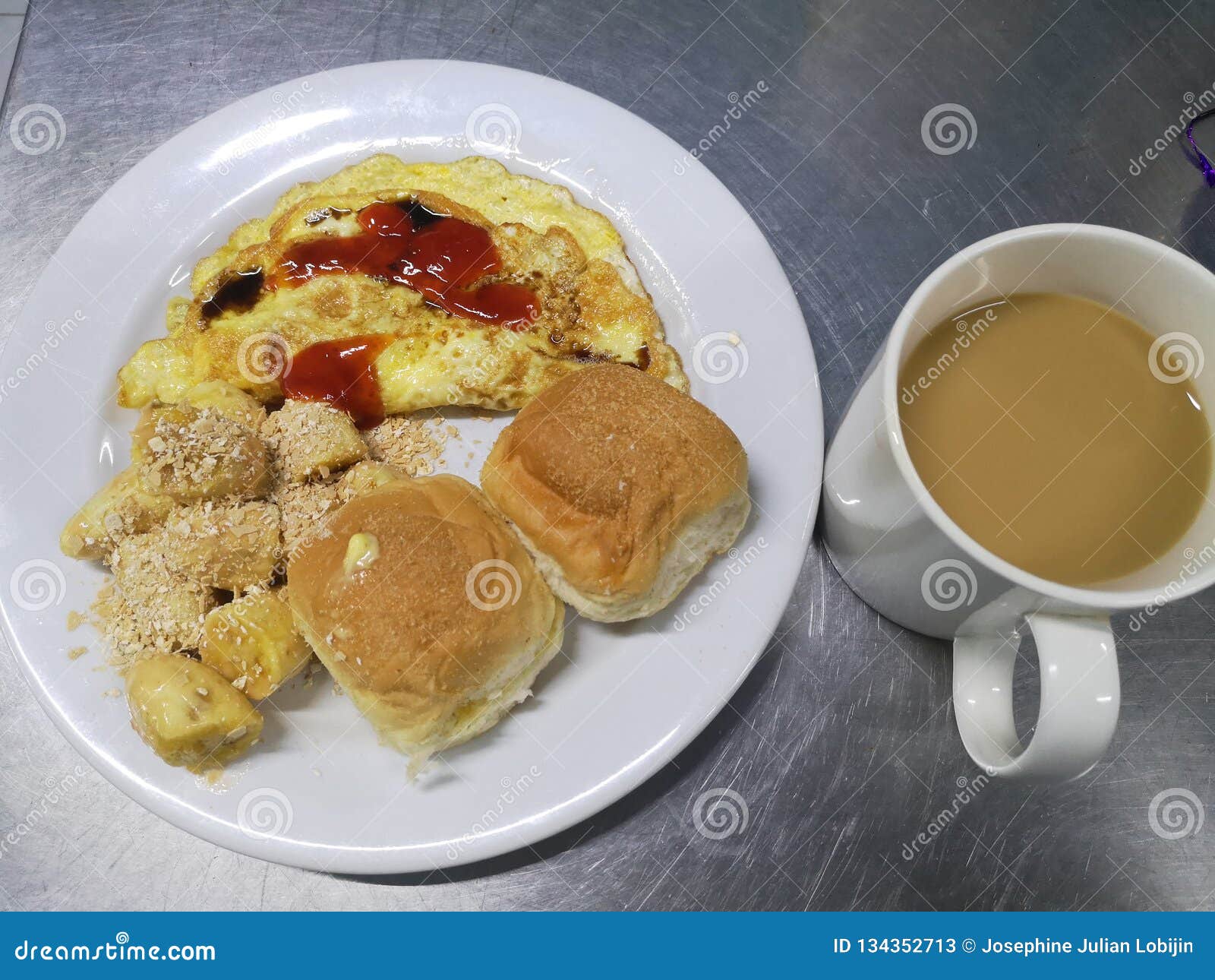 Breakfast is Served on the Table Stock Image - Image of beautiful ...