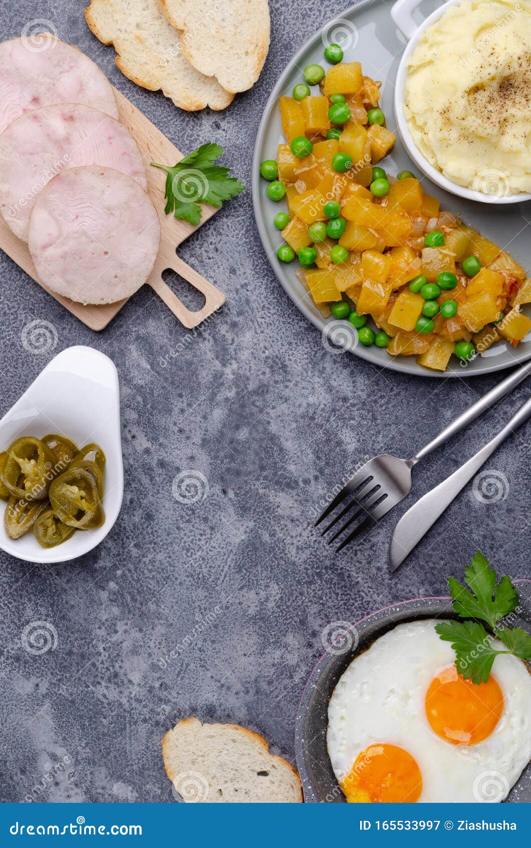 Breakfast serving concept stock image. Image of appetizing - 165533997