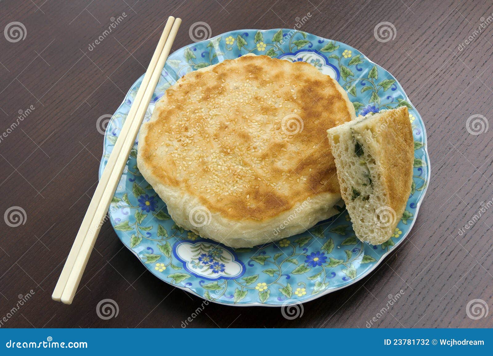 Breakfast sesame pancake stock photo. Image of green - 23781732