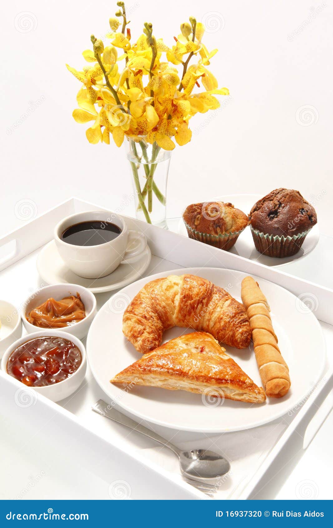 Breakfast set stock photo. Image of colombia, finger - 16937320