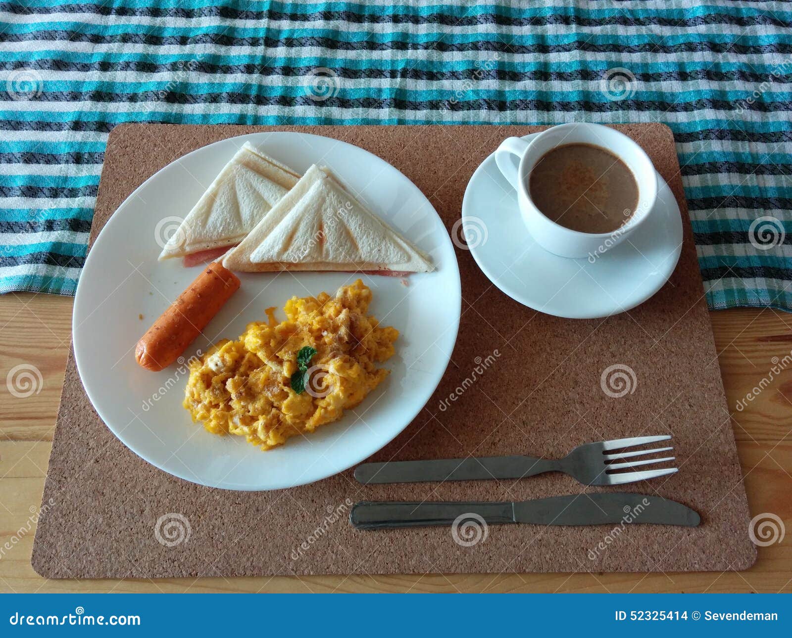 Breakfast set stock photo. Image of coffee, life, cuisine - 52325414