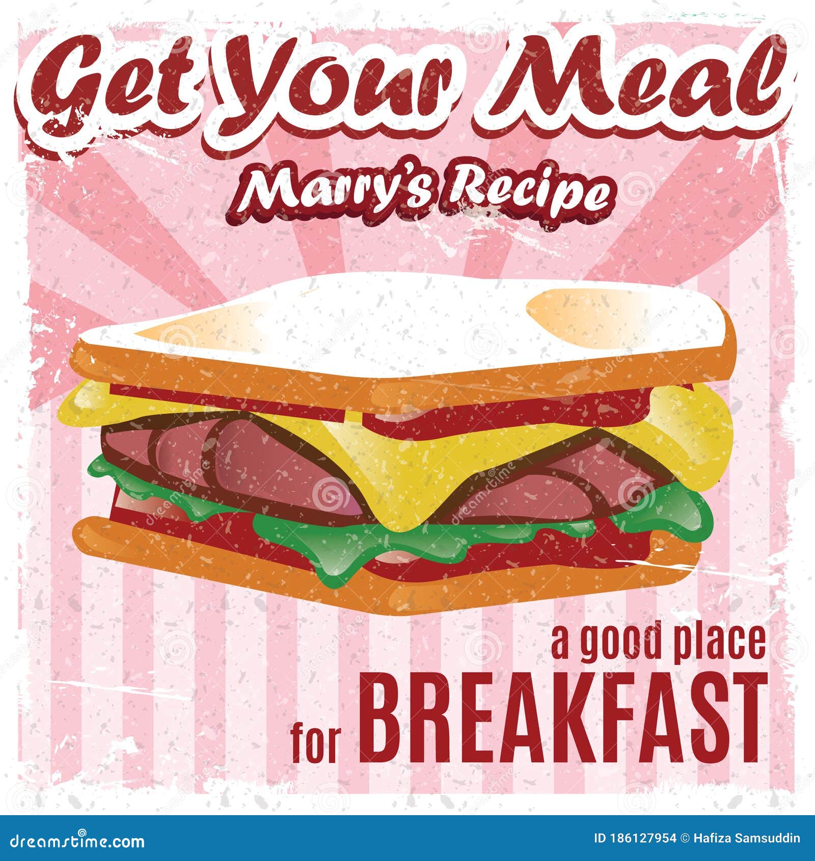 Breakfast Store Sign. Vector Illustration Decorative Design Stock ...