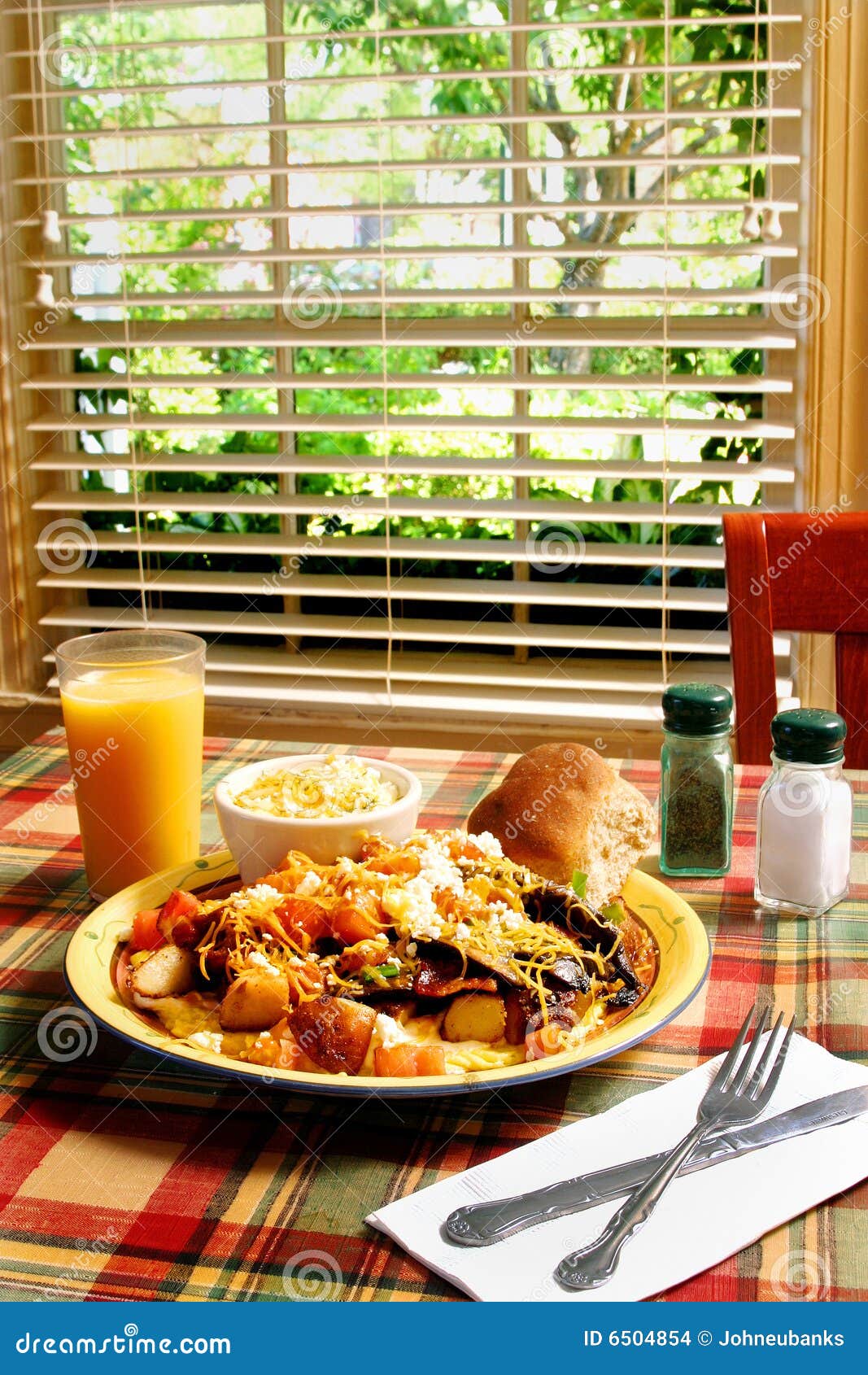 Breakfast on a sunny day stock photo. Image of napkin - 6504854