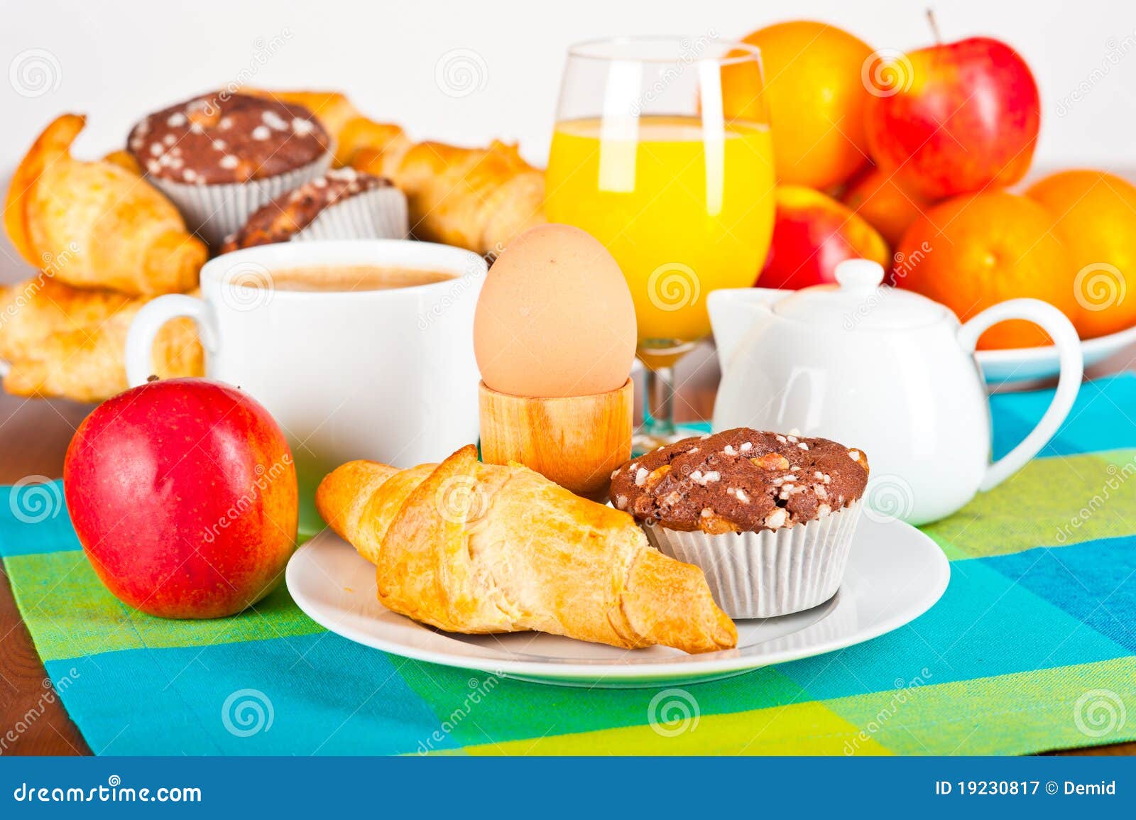 Breakfast table stock image. Image of glass, continental - 19230817