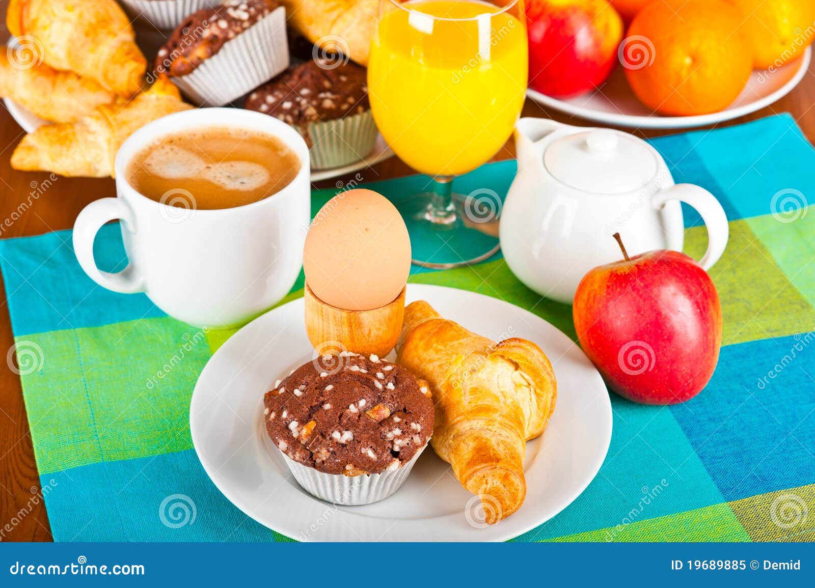 Breakfast table stock image. Image of citrus, orange - 19689885