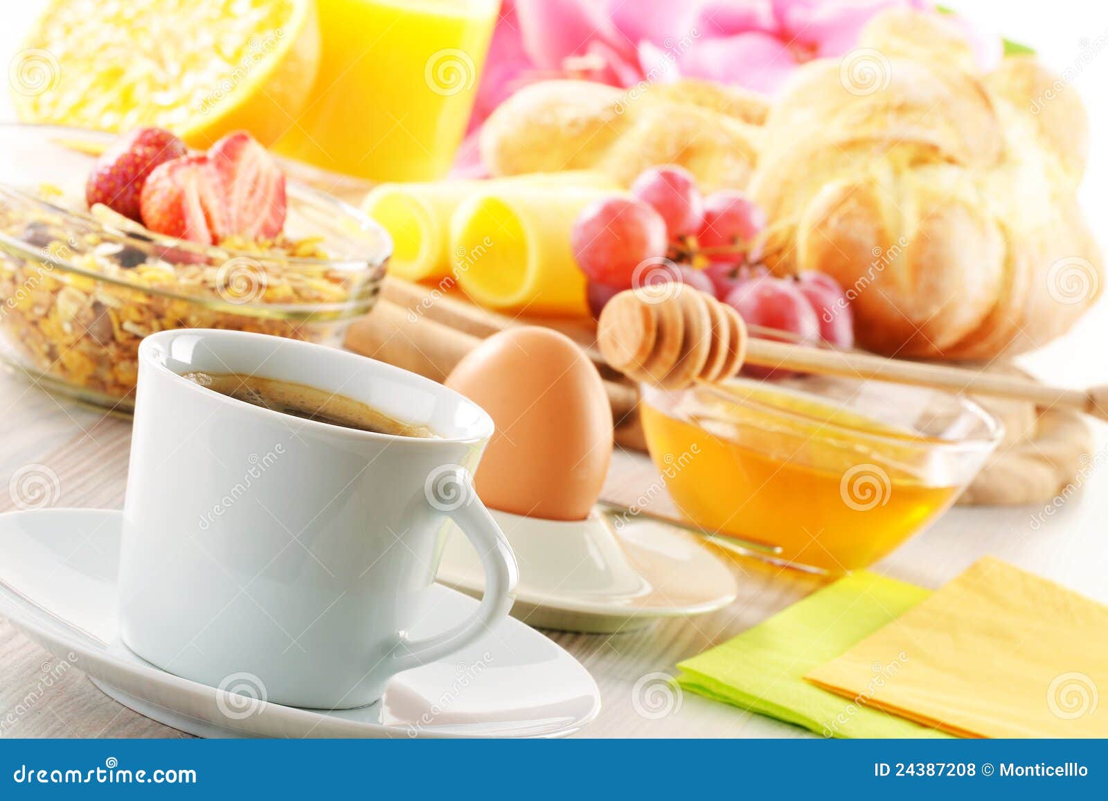 Breakfast on the table stock photo. Image of dairy, meal - 24387208