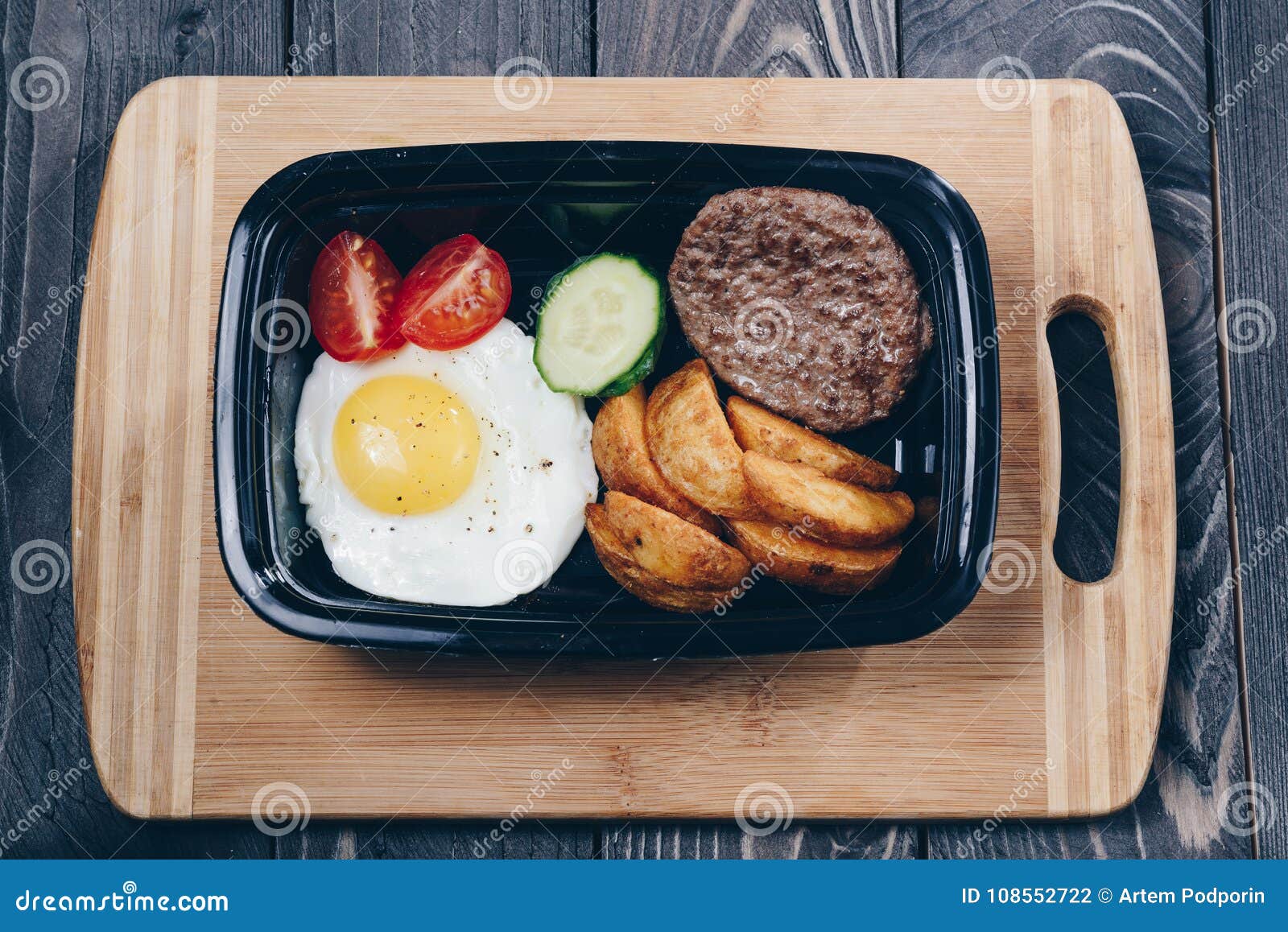 Breakfast on table stock photo. Image of rustic, table - 108552722