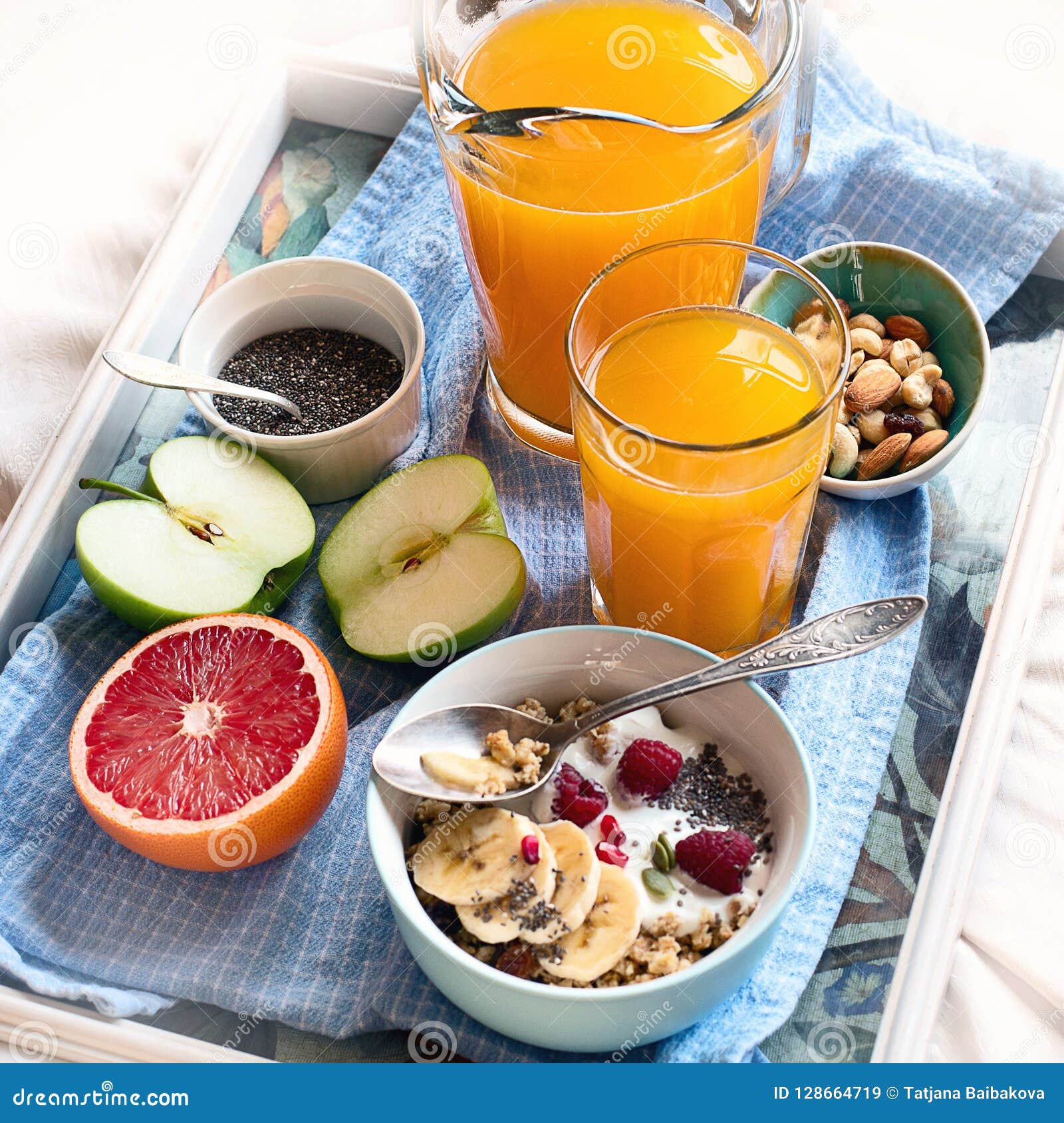 Breakfast Table Breakfast on Table with Coffe Cup. Stock Image - Image ...