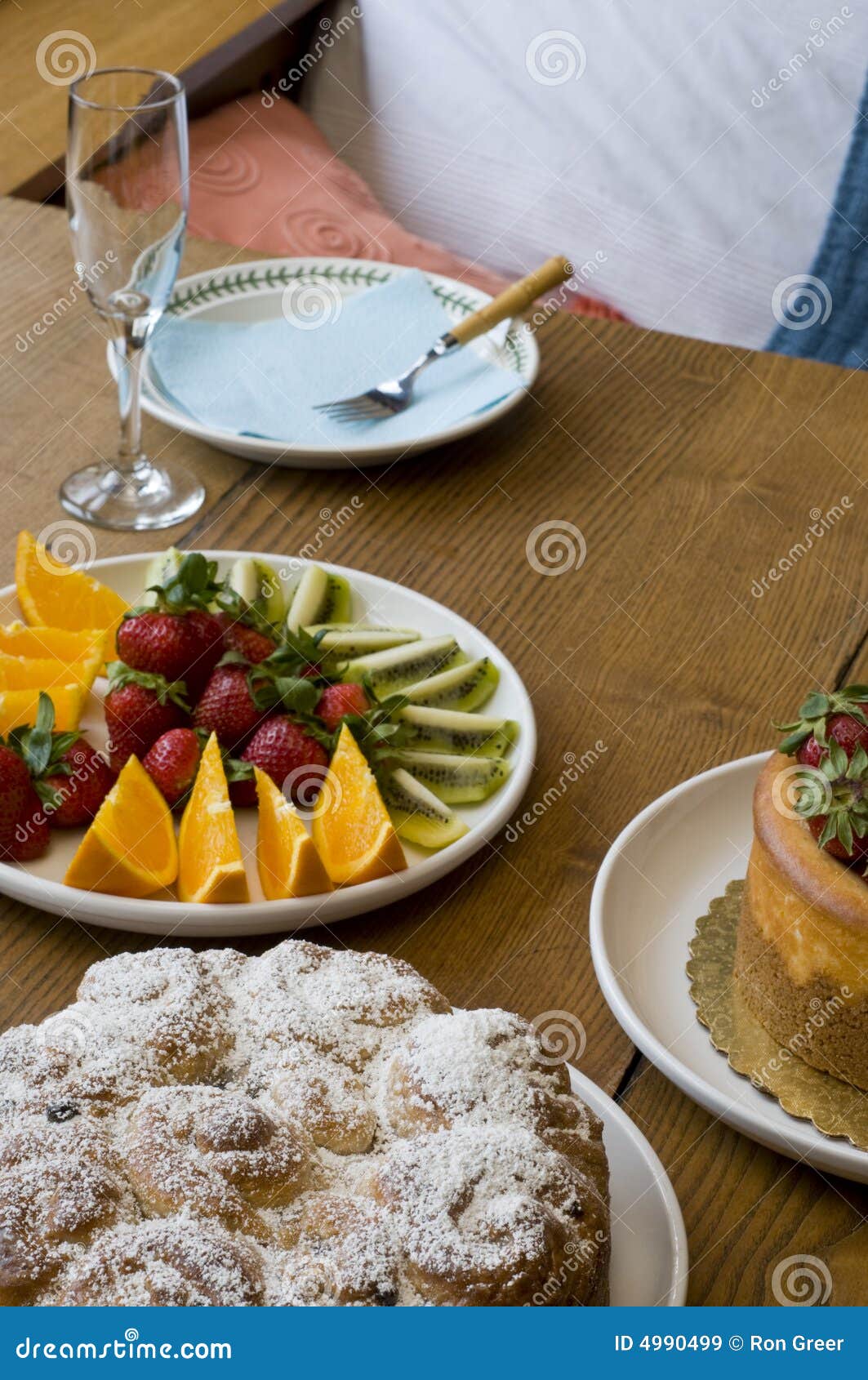 Breakfast Table Set with Food Stock Image - Image of brunch, sugar: 4990499