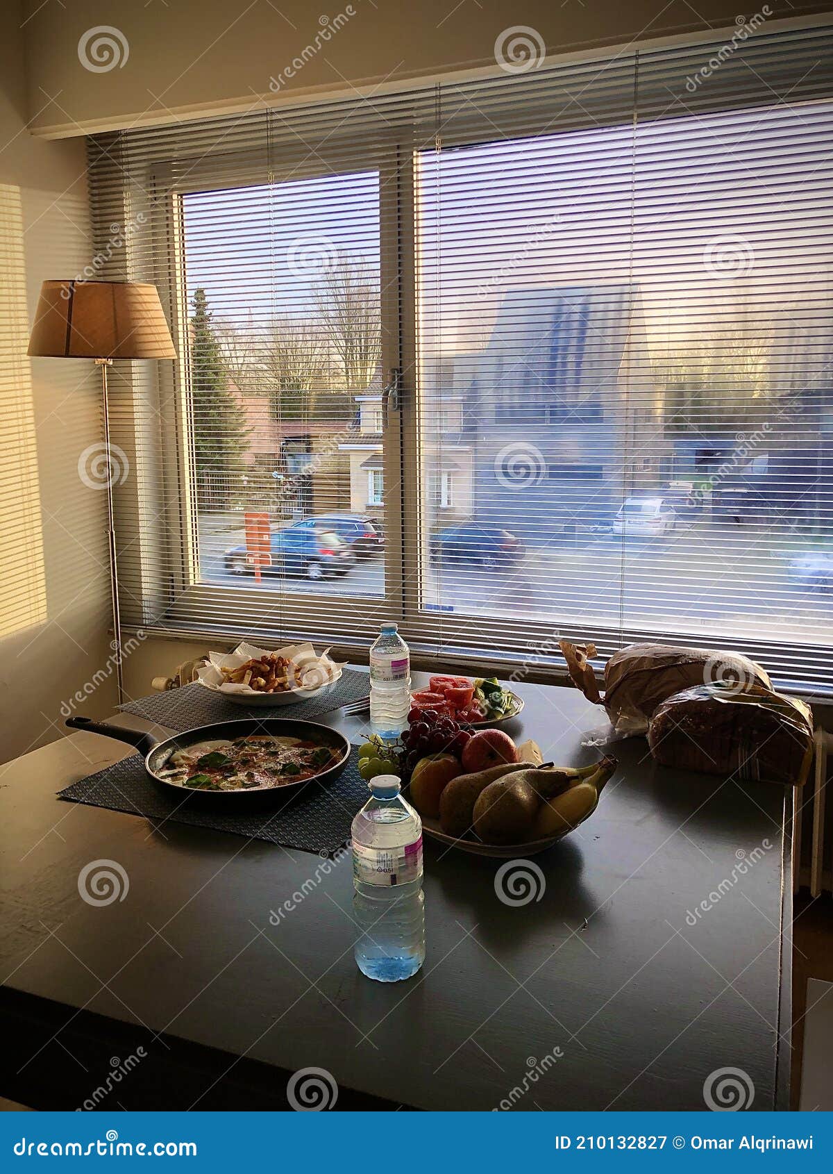 Breakfast Table in the Morning Stock Image - Image of windows, healthy ...