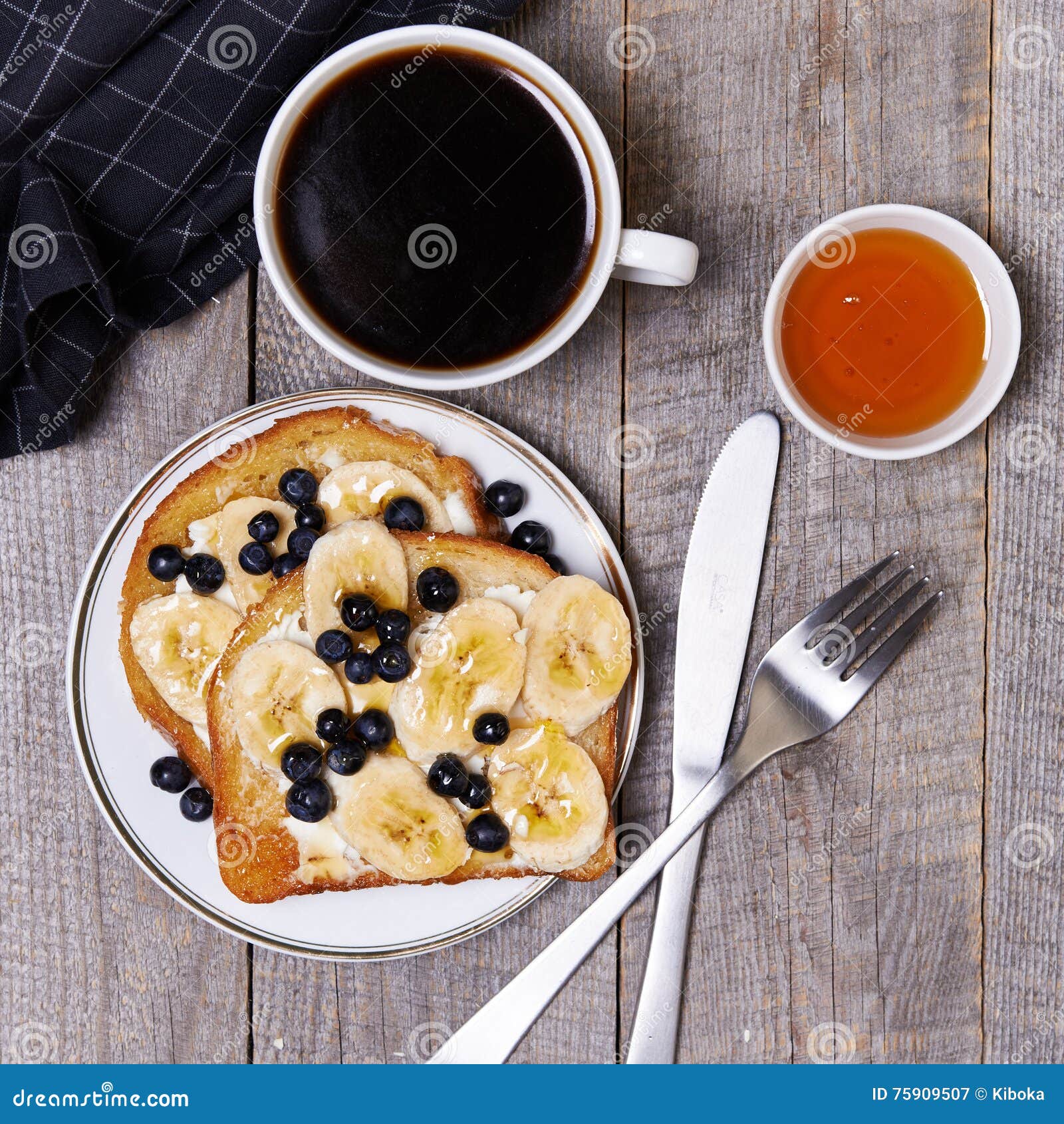 Breakfast table.top view stock image. Image of breakfast - 75909507