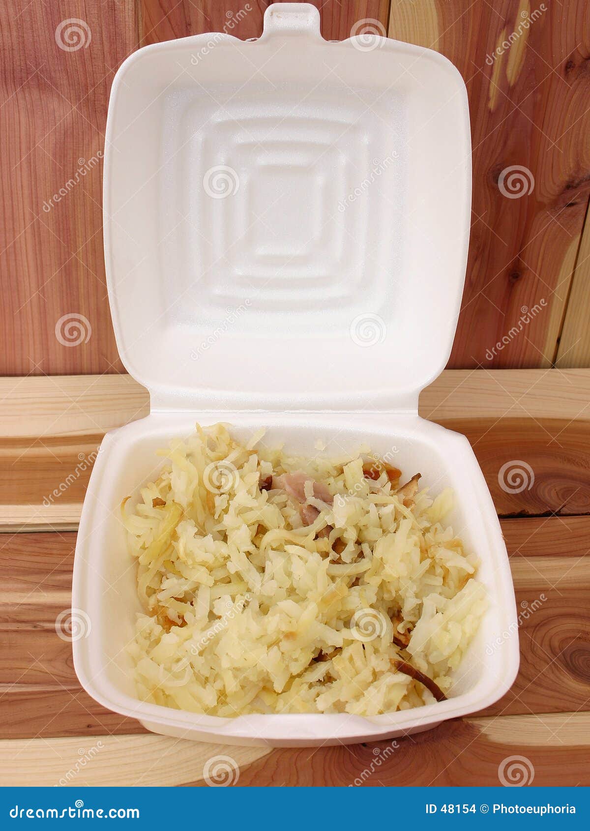 Breakfast Takeout stock photo. Image of morning, white, hashbrowns - 48154