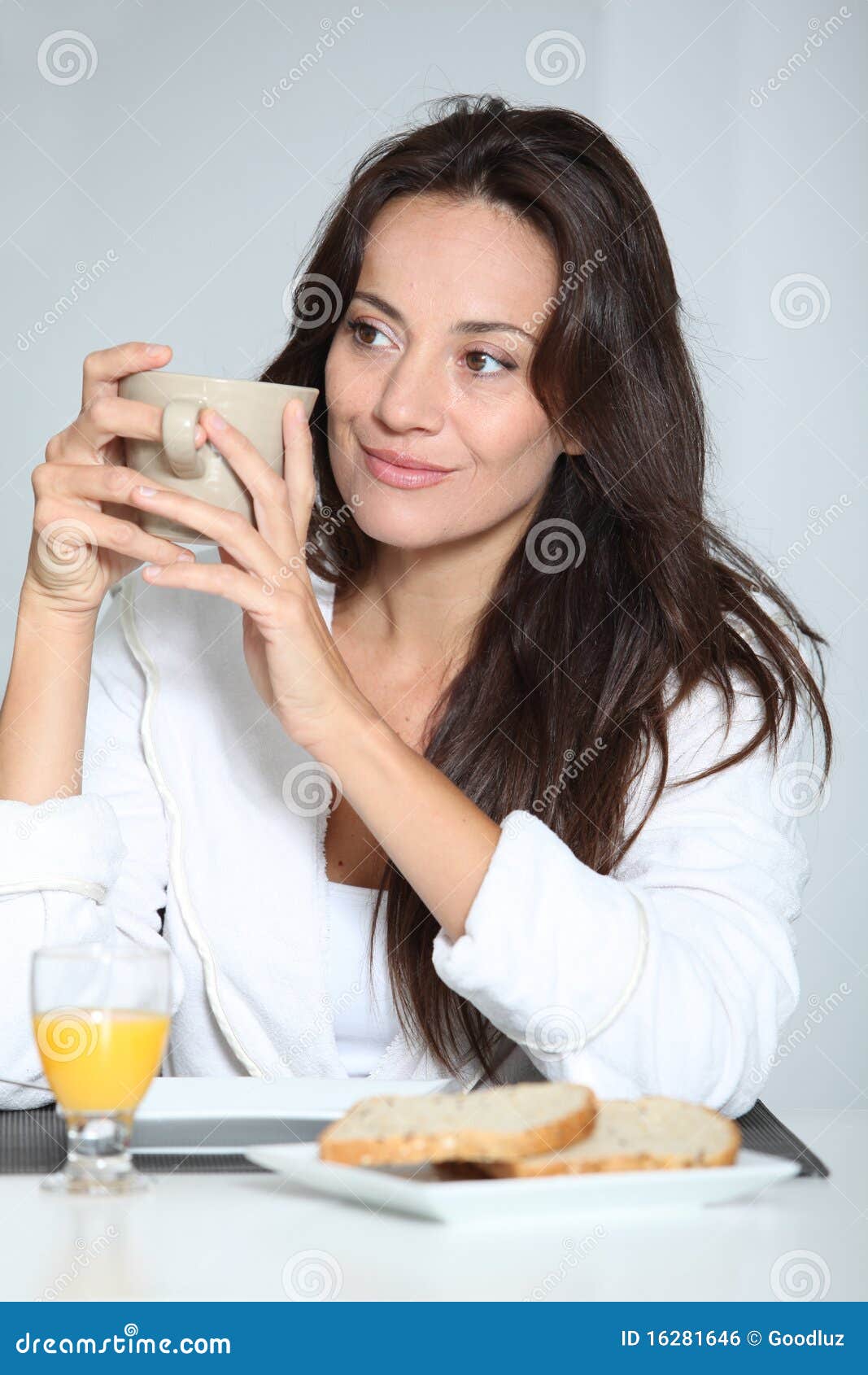 Breakfast time stock photo. Image of closeup, looking - 16281646