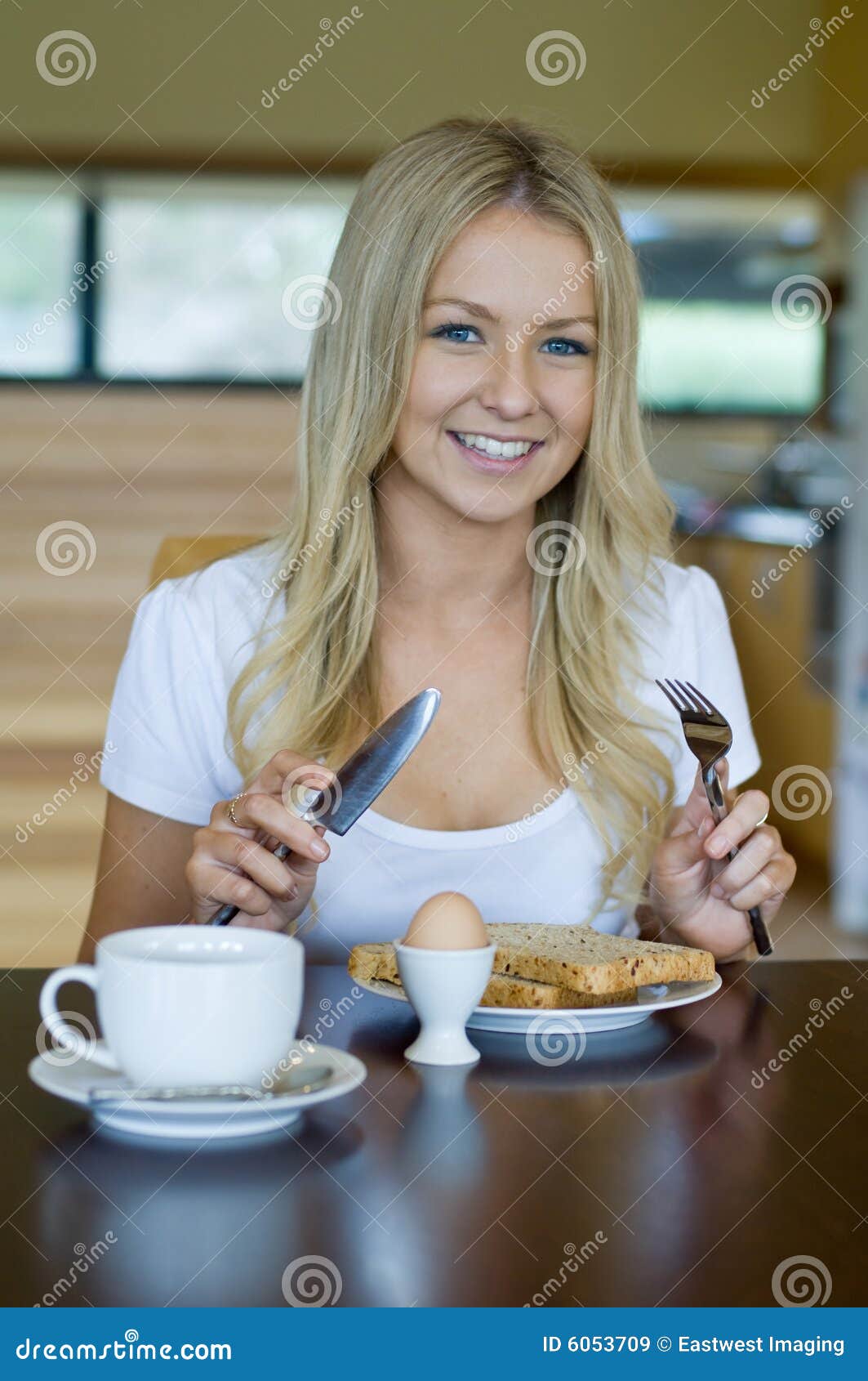 Breakfast Time stock image. Image of pretty, caucasian - 6053709