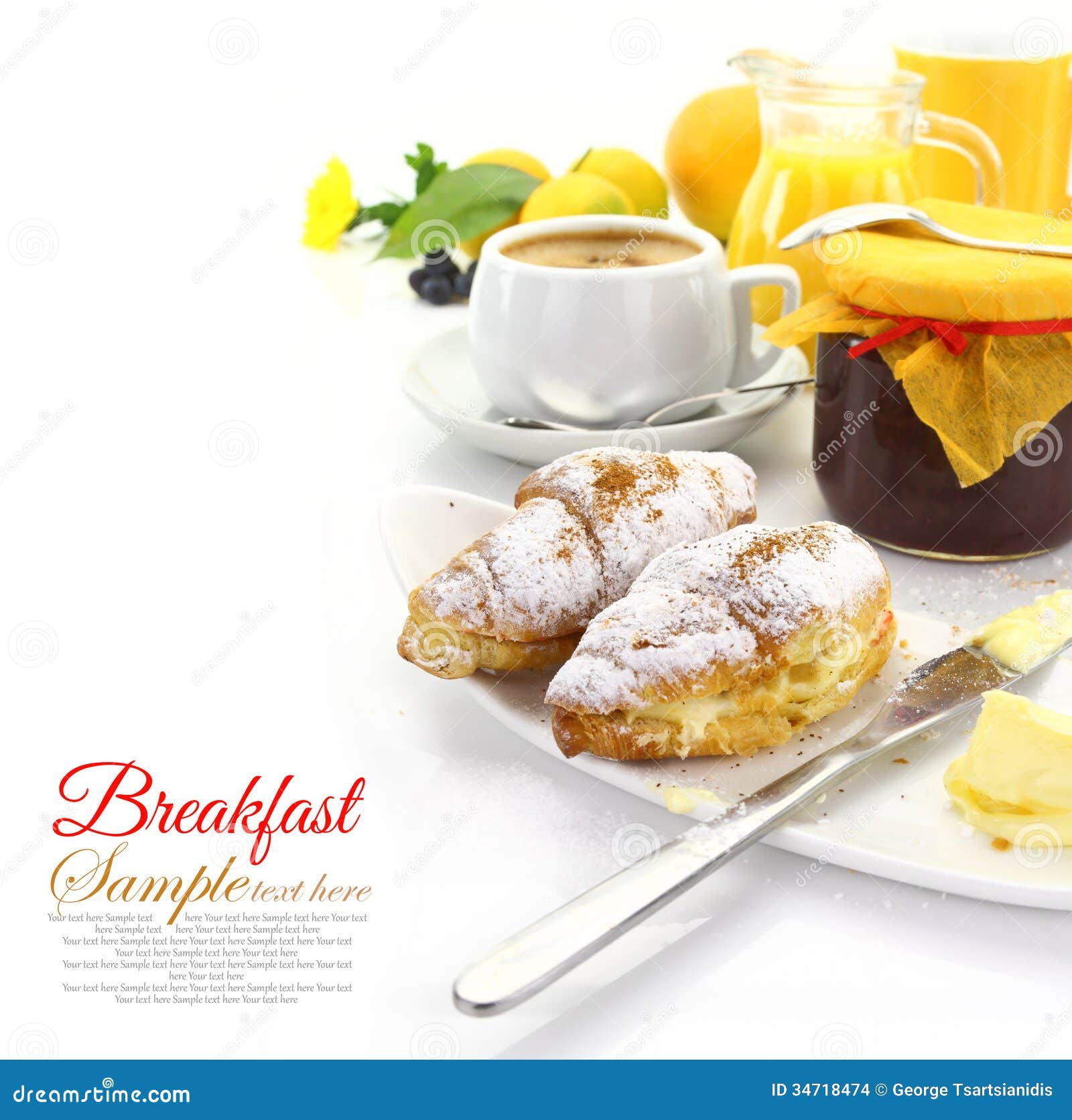Breakfast time stock photo. Image of morning, french - 34718474