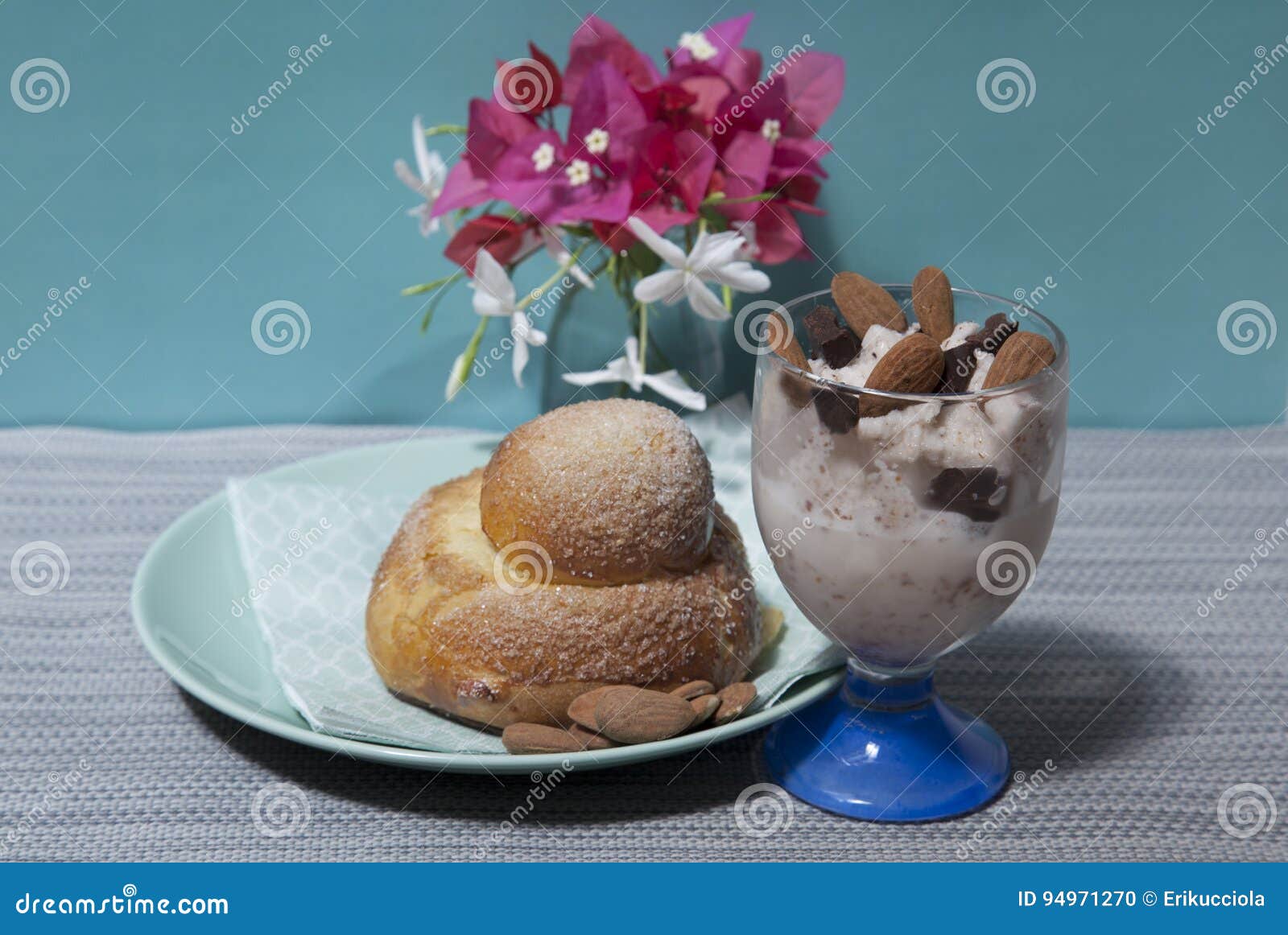 Breakfast stock photo. Image of granitadimandorla, food - 94971270