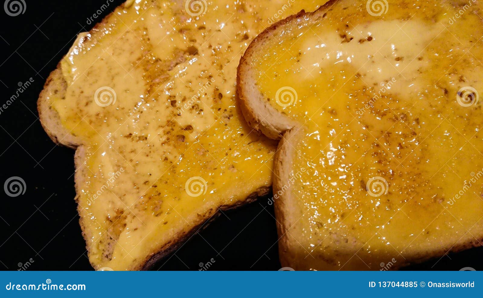 Breakfast toast stock image. Image of black, bread, healthy - 137044885