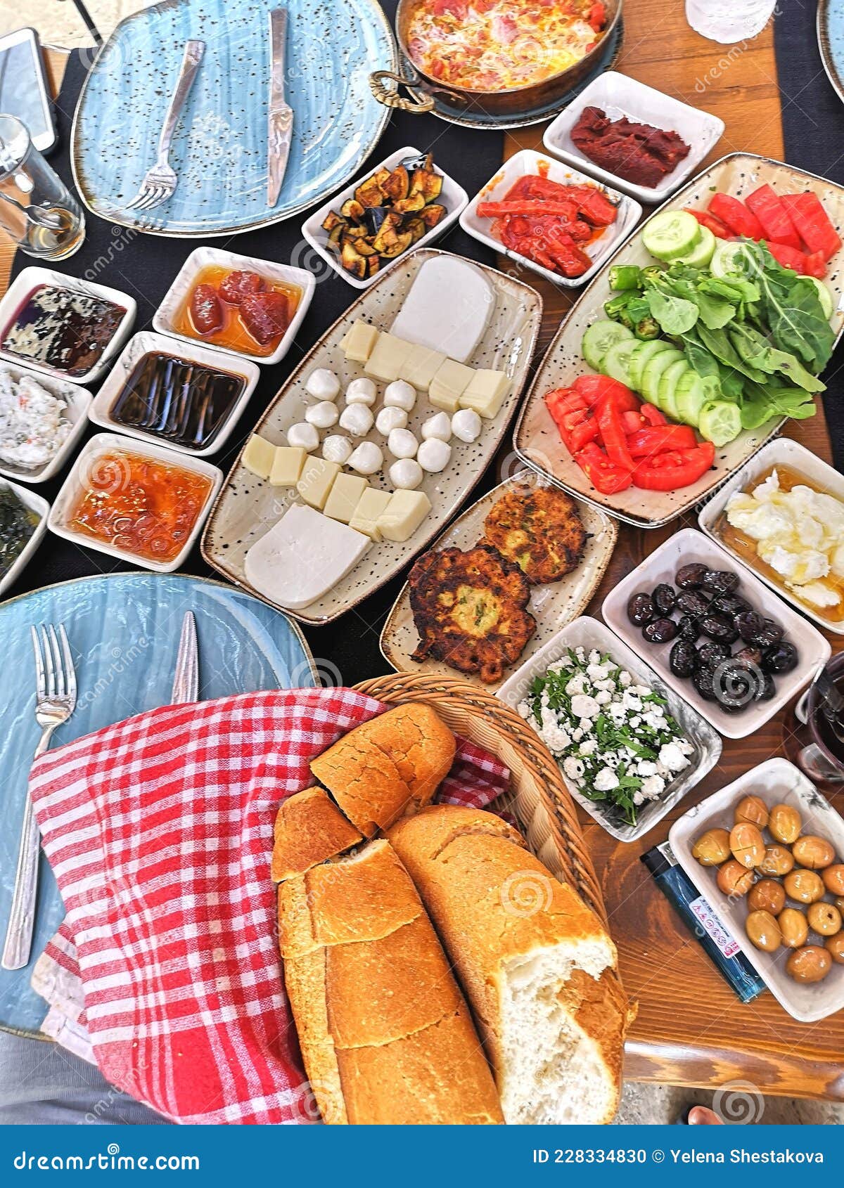 Breakfast in Turkey stock photo. Image of meal, restaurant - 228334830