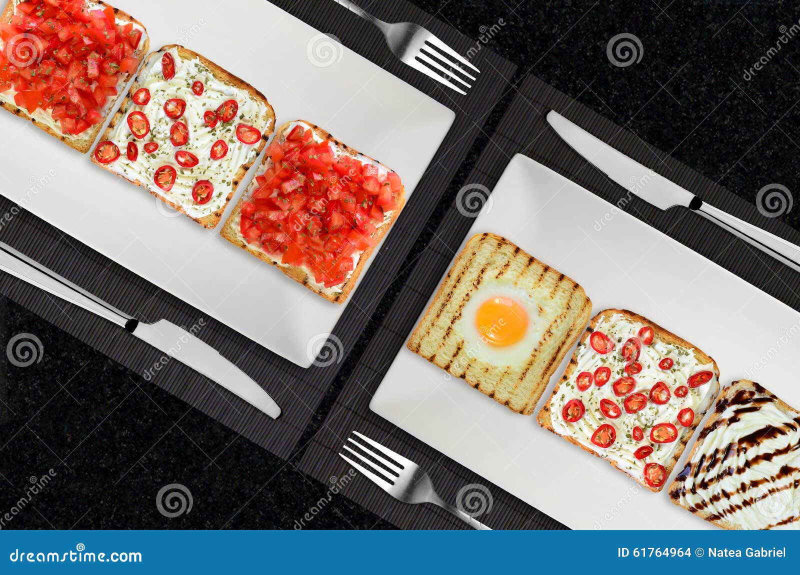 Breakfast for two stock photo. Image of cheese, lunch - 61764964
