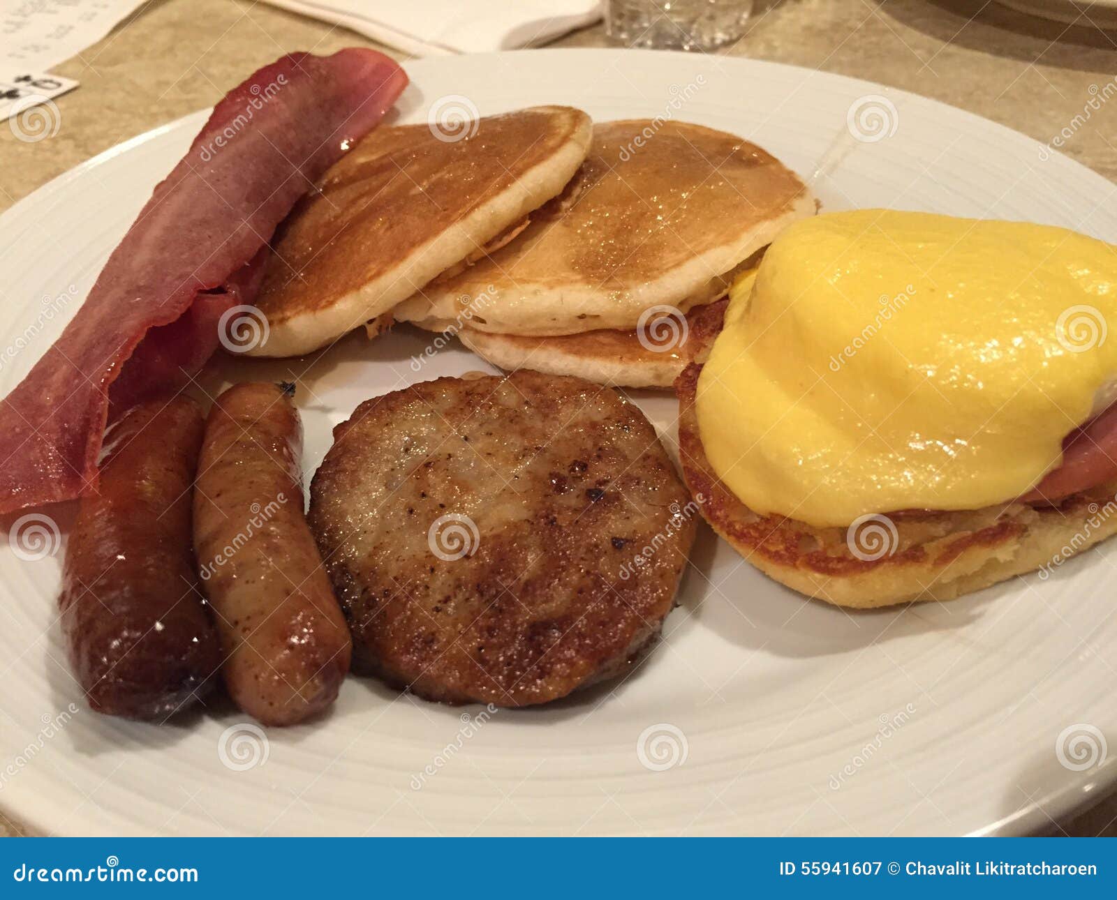 Breakfast in the USA stock image. Image of breakfast - 55941607