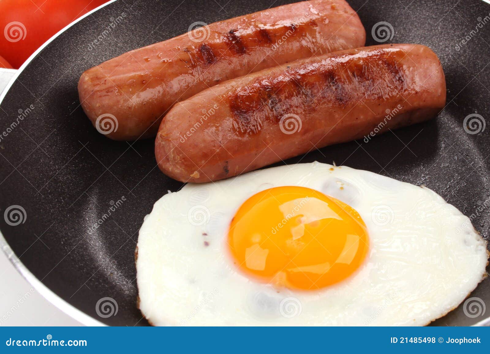 Breakfast on a White Background Stock Photo - Image of corn, bakery ...