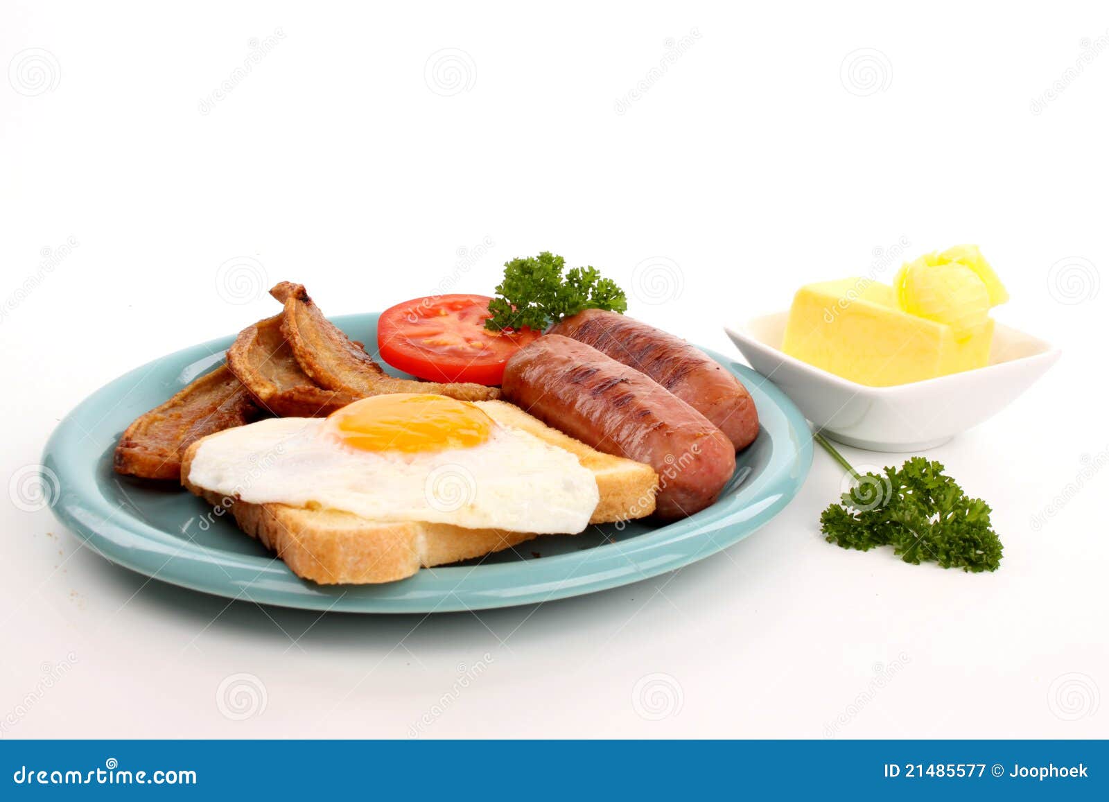 Breakfast on a White Background Stock Image - Image of buns, dough ...