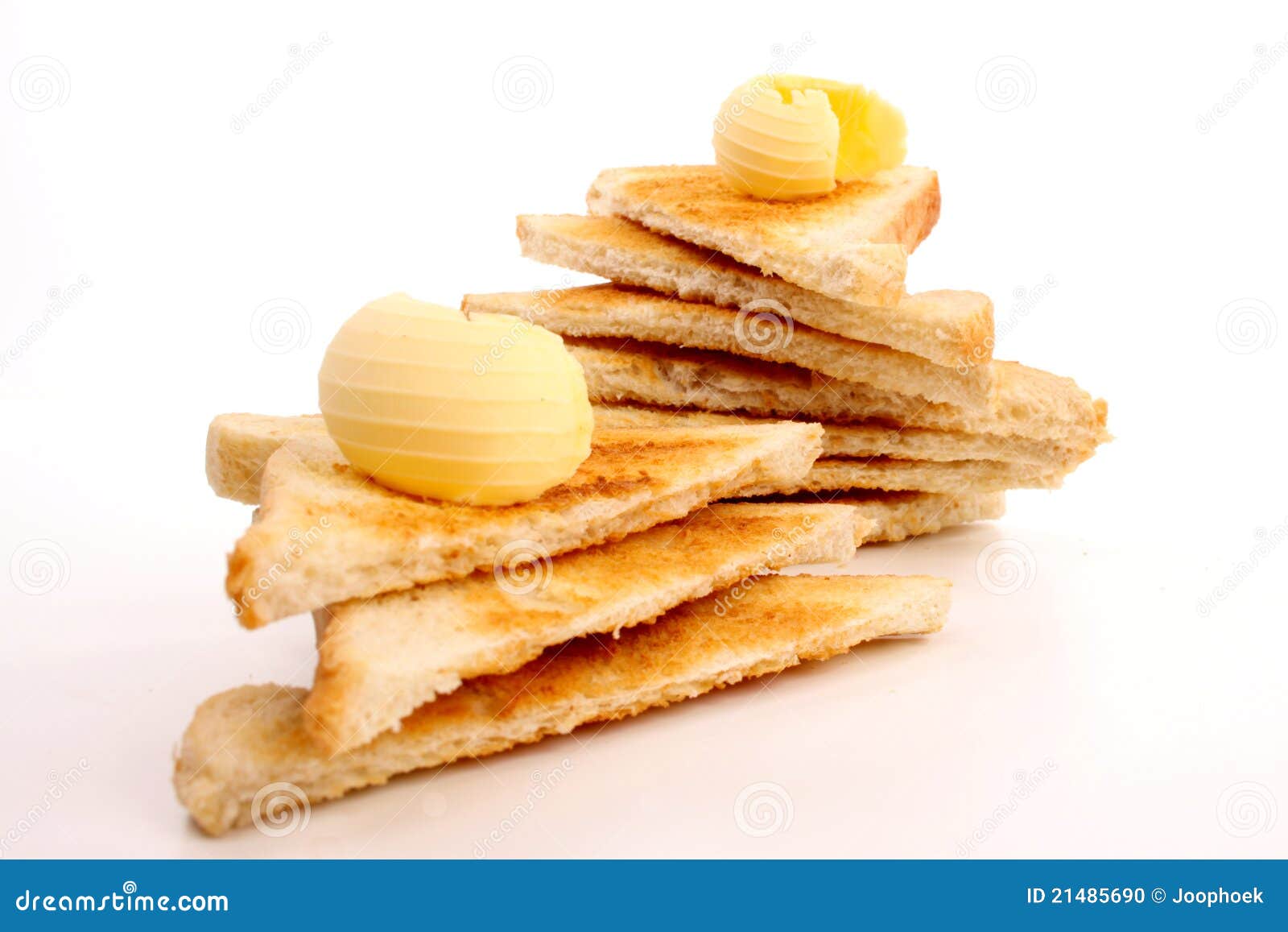 Breakfast on a White Background Stock Photo - Image of product, bakery ...